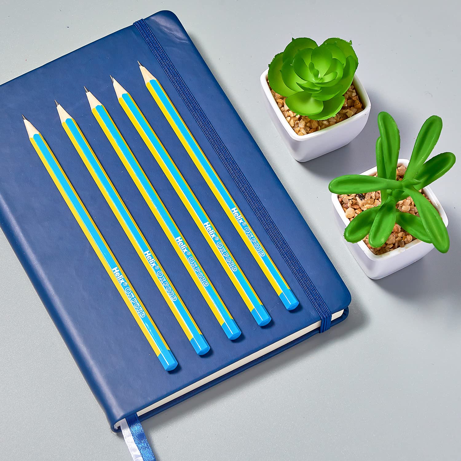 Buy Helix Oxford Clash Pencils (5 pack) - Blue Online at desertcart INDIA
