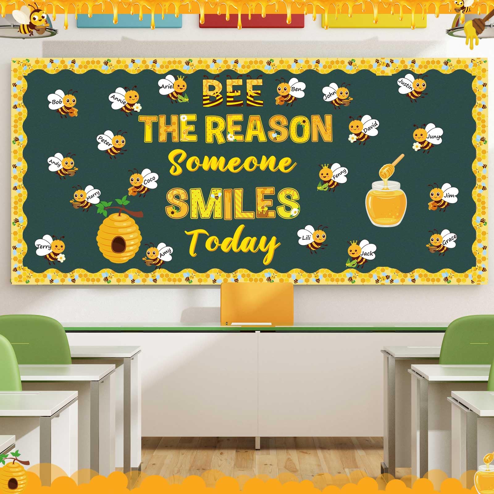 Snapklik.com : Pasimy 3D Sunflower Bulletin Board Decorations Set Bee ...