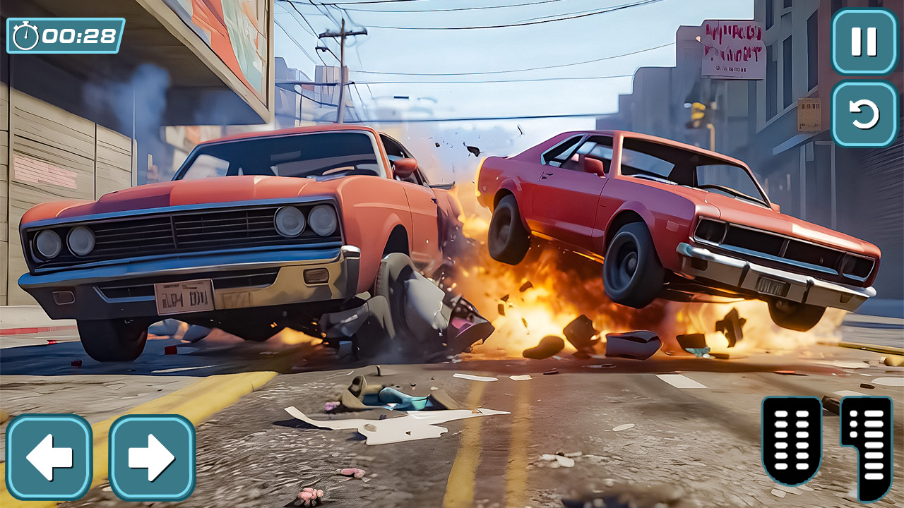 Car Crash Simulator 3D Game 2024: Beamng Car Crash Derby Demolition Car ...