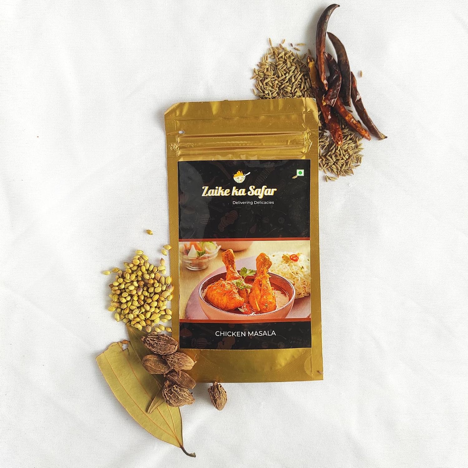 Zaike Ka Safar Chicken Masala Powder | Hot & Spicy | Blended Spice Mix ...