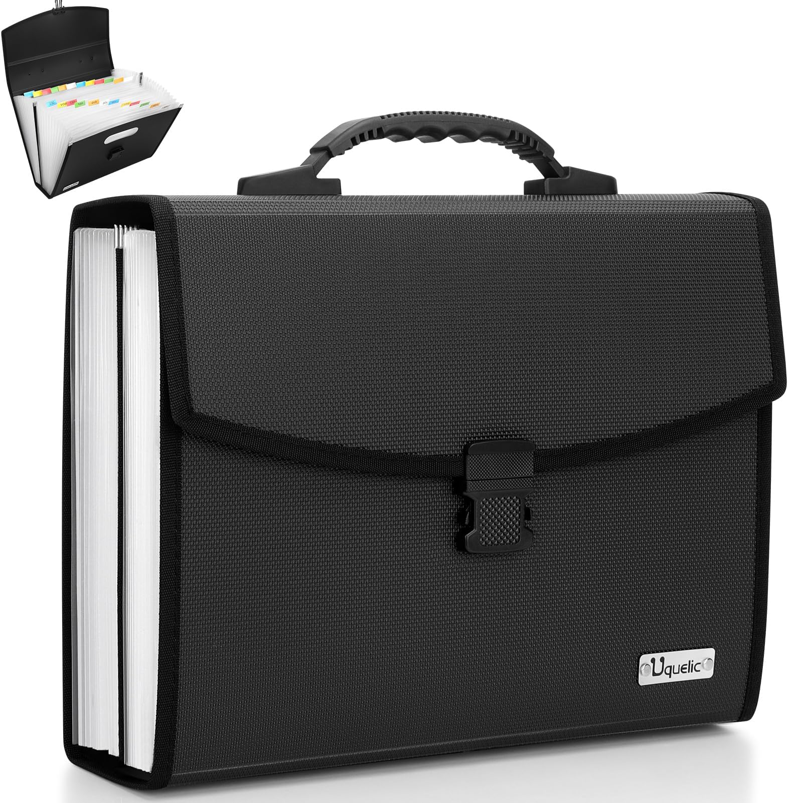 Amazon.com : U Brands Gray Expandable 26-Pocket Performance Poly File ...