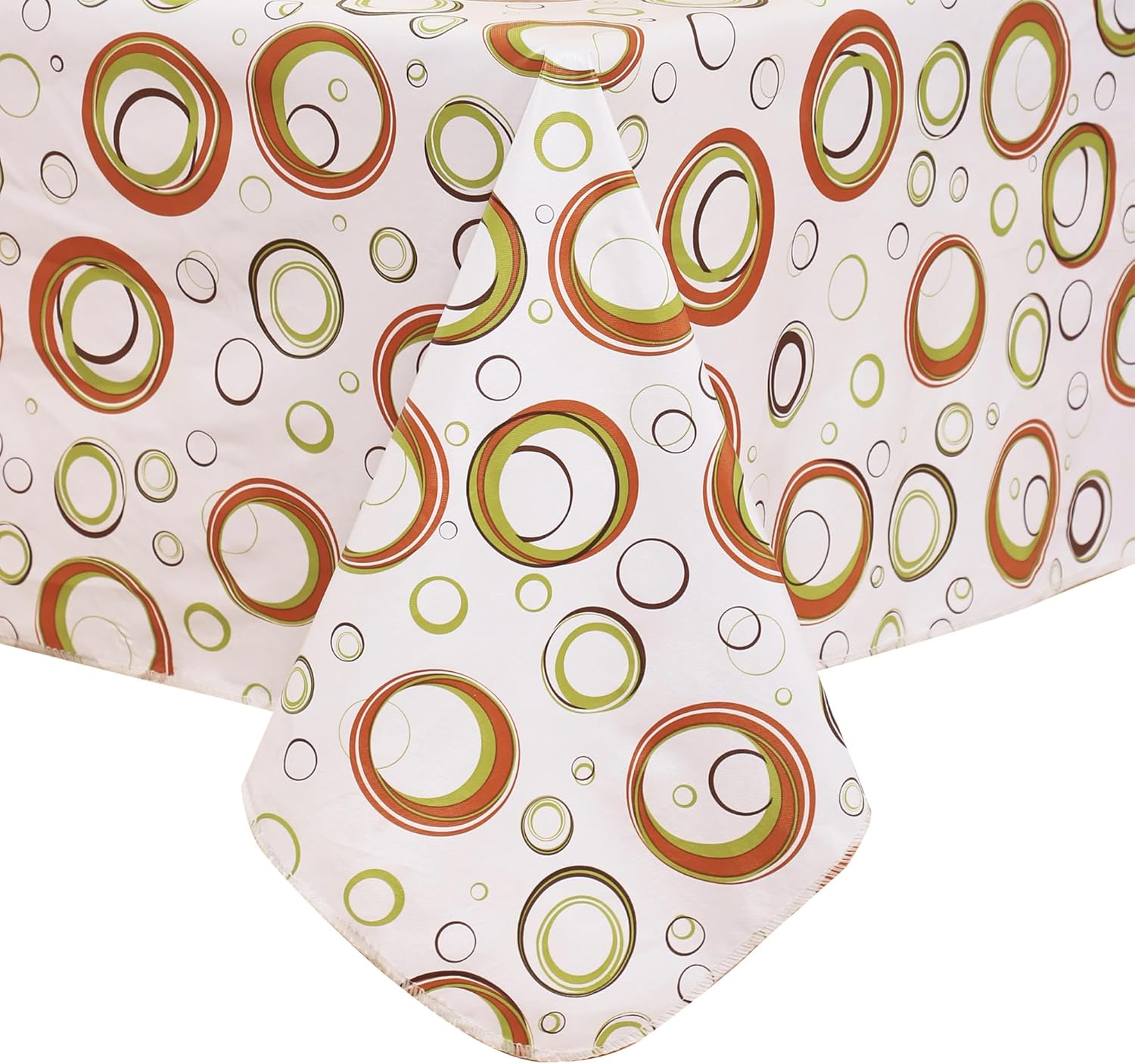 Amazon.com: Heavy Duty Vinyl Tablecloth with Flannel Backing Waterproof ...