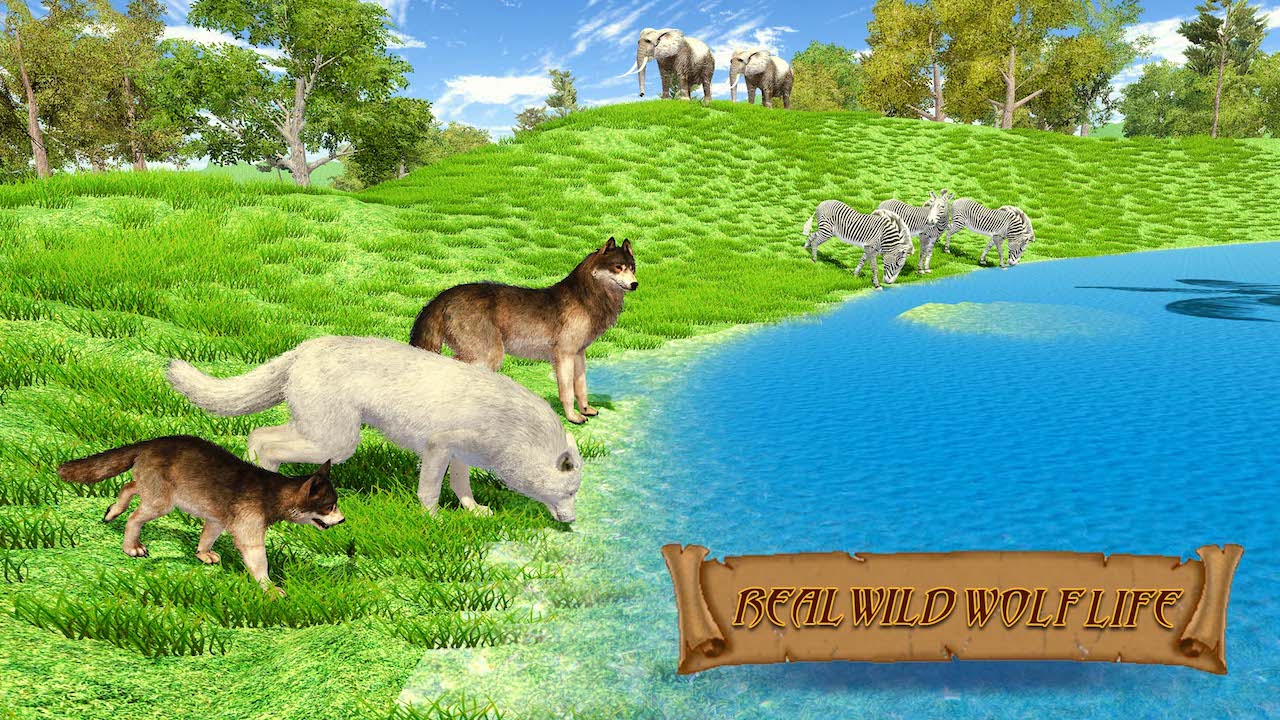 Wild White Wolf Simulator - WildCraft Animal Sim Online 3D - Virtual ...