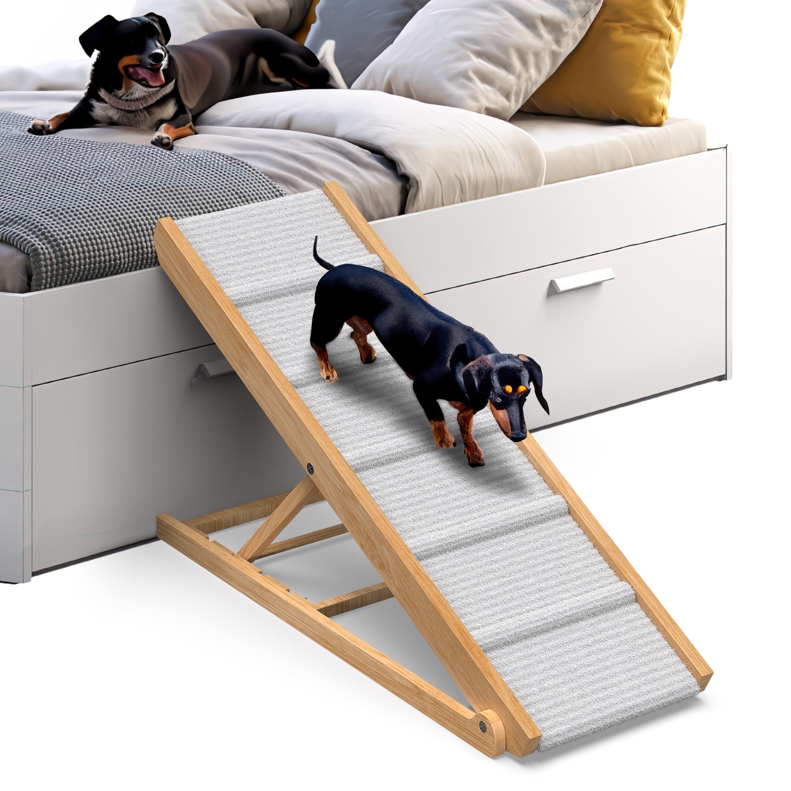 Dog Ramp for Bed Small Dog to Large Dog - Portable Ramp for Dogs ...