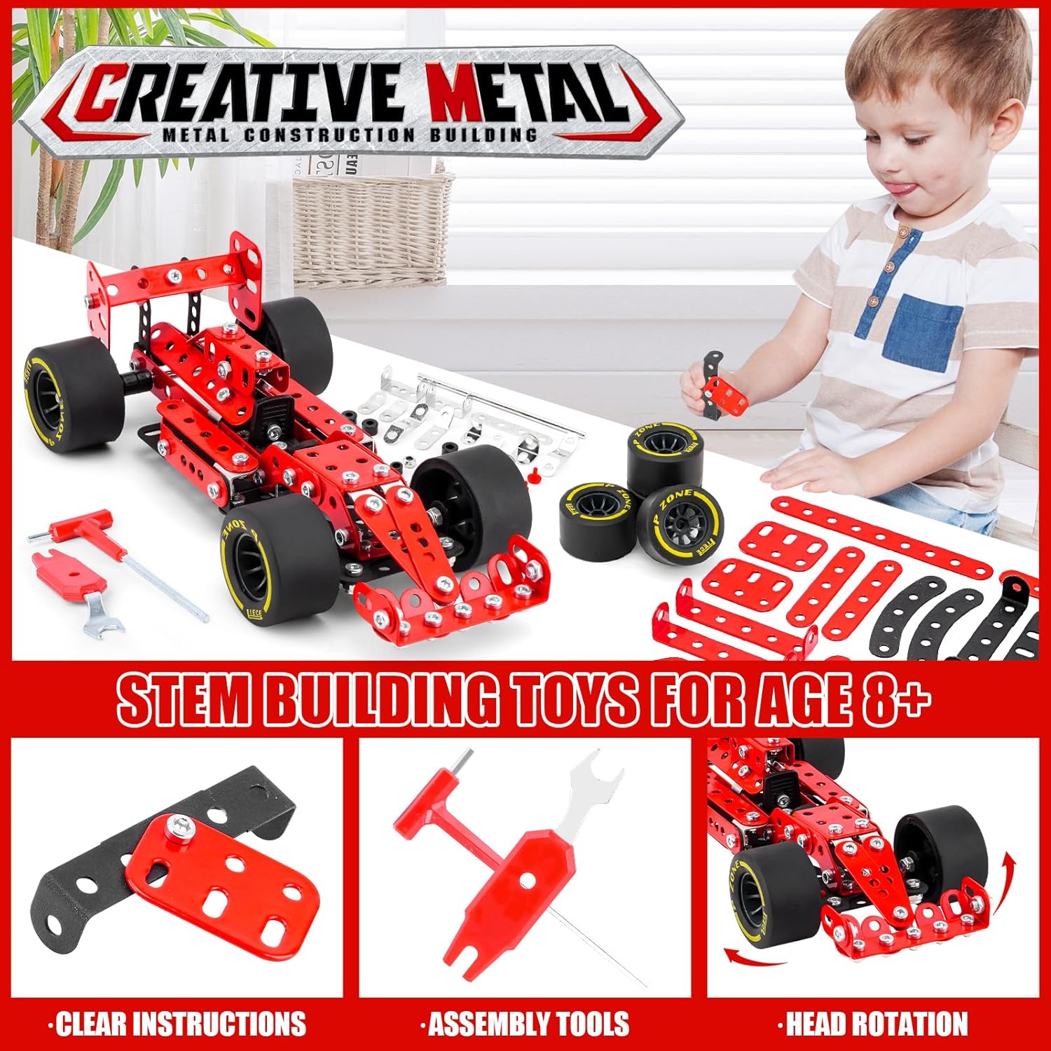 STEM Metal Car Model Kits for Boys 8-16 - Erector Morocco | Ubuy