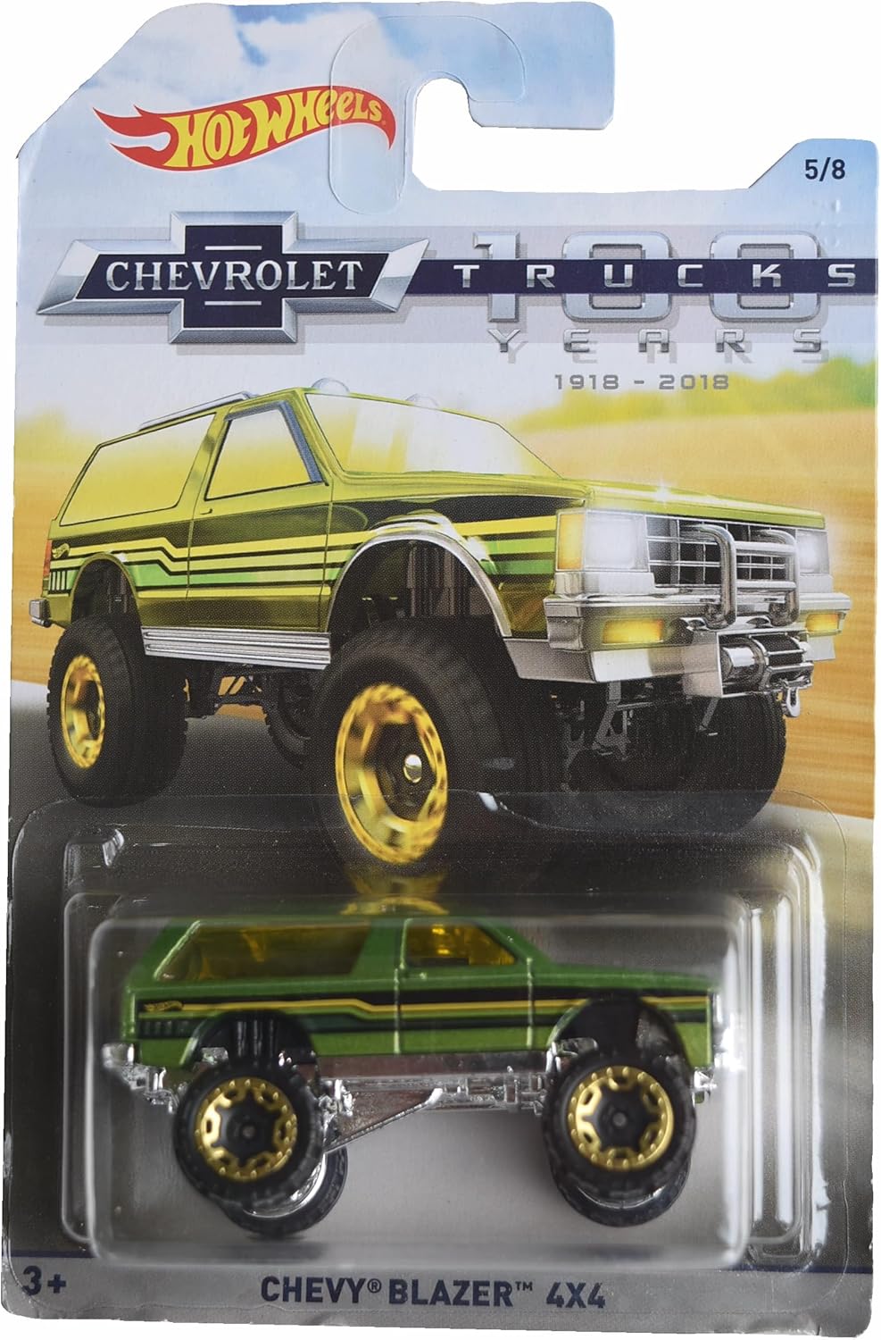 Amazon.com: Hot Wheels Chevy Blazer 4x4, green 5/8 : Toys & Games