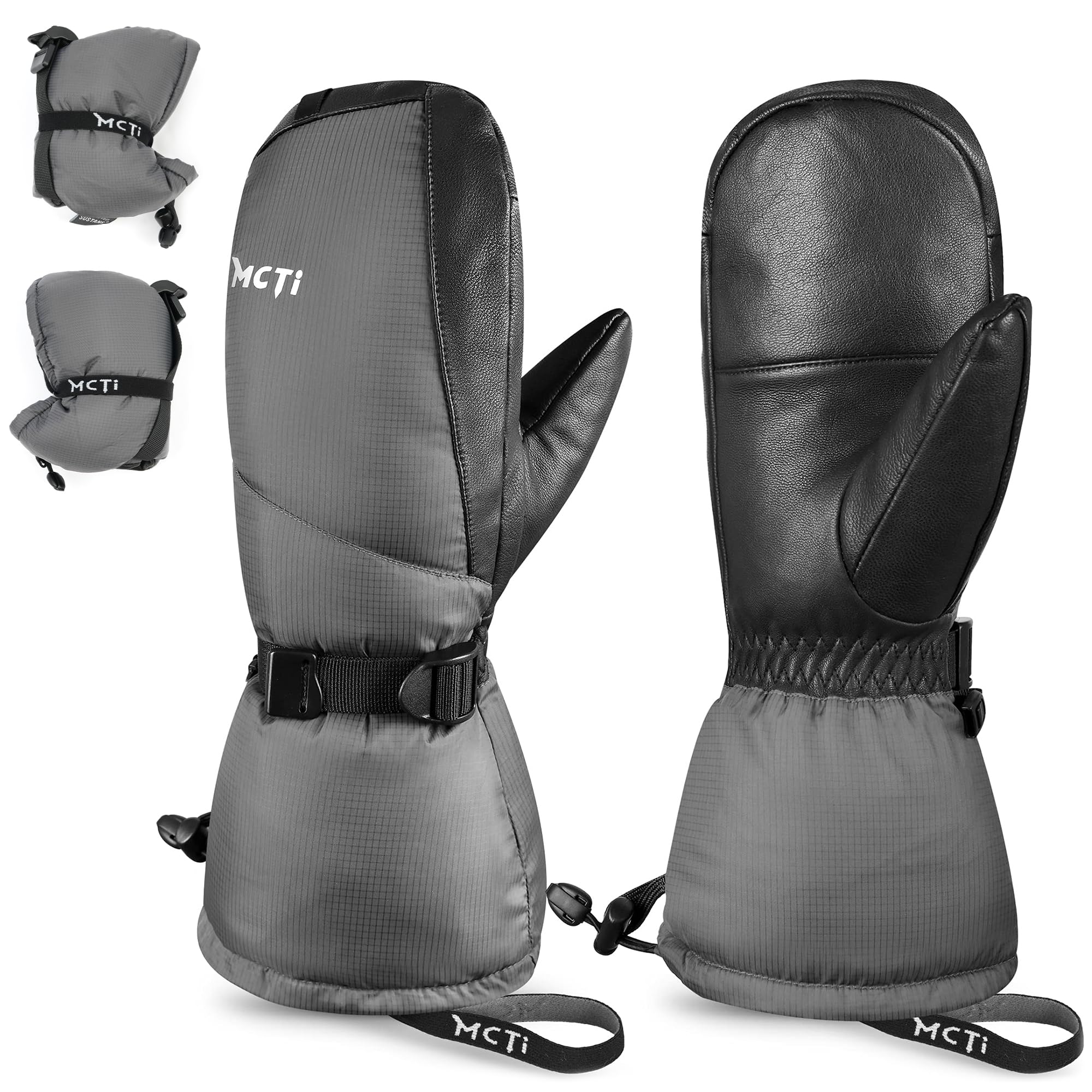Snapklik.com : Ski Mittens Down Mittens Winter Cold Weather Waterproof ...