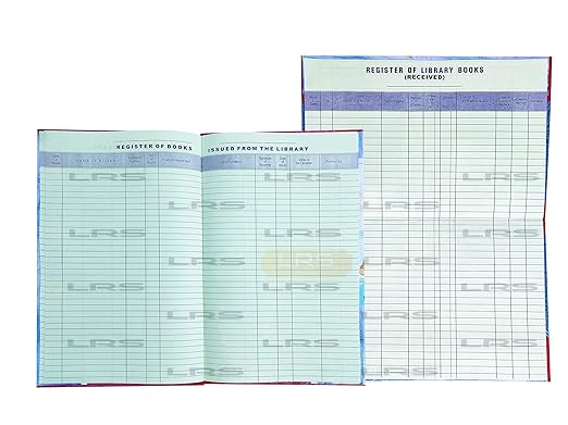 LRS Library Book Receive and Book Issue Register Combo for Schools ...