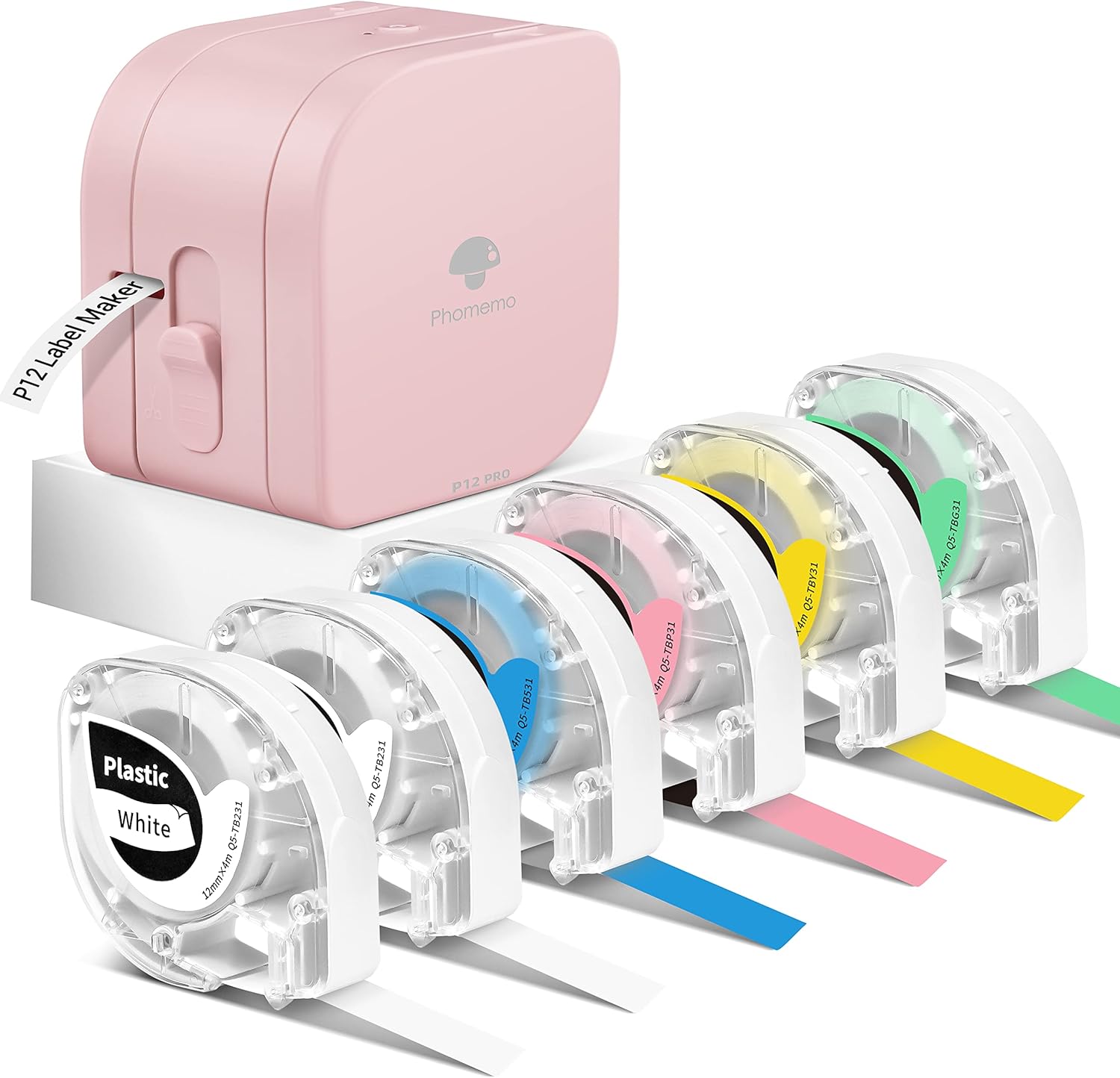 Amazon.com : Label Maker Machine Tape 12mm Included Phomemo P12 Pro ...