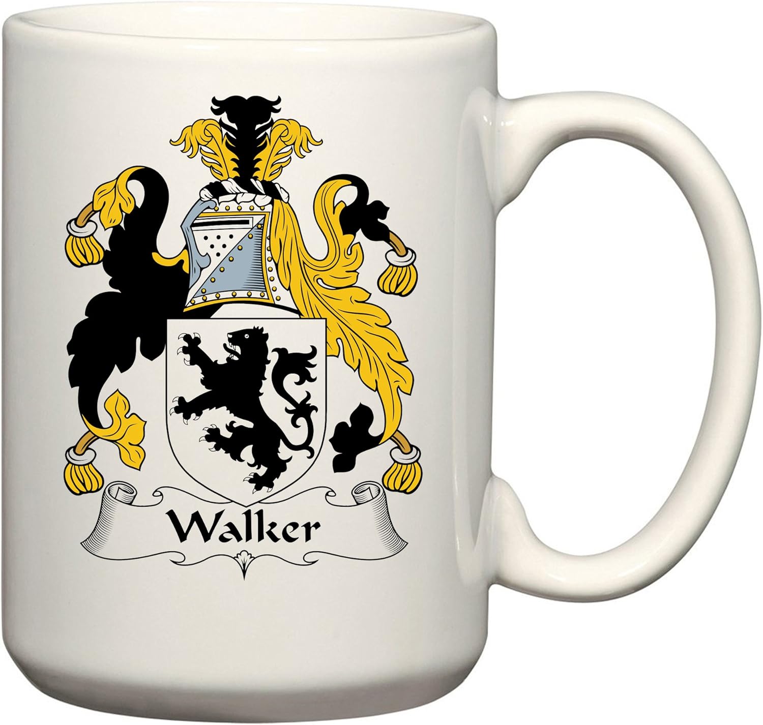 Amazon.com | Walker Coat of Arms/Walker Family Crest 15 Oz Ceramic ...