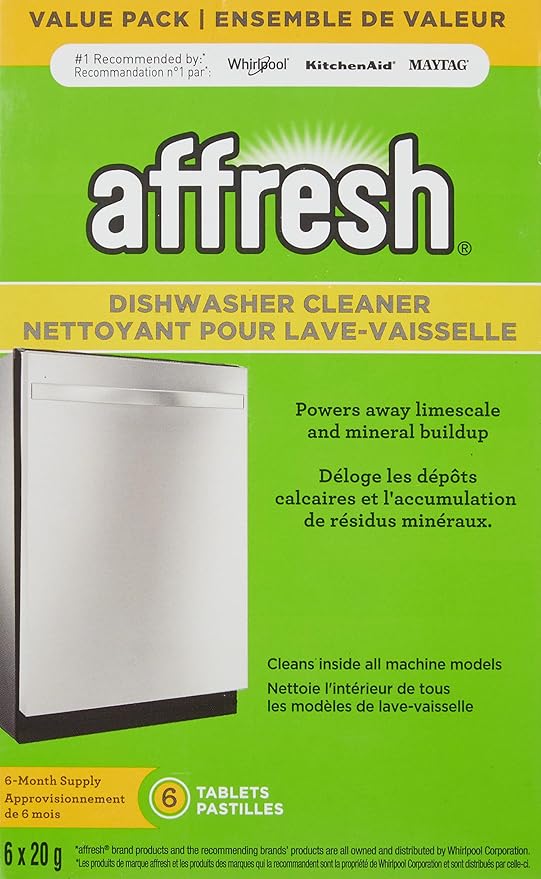 Affresh Dishwasher Cleaner, 6 Tablets : Amazon.ca: Health & Personal Care