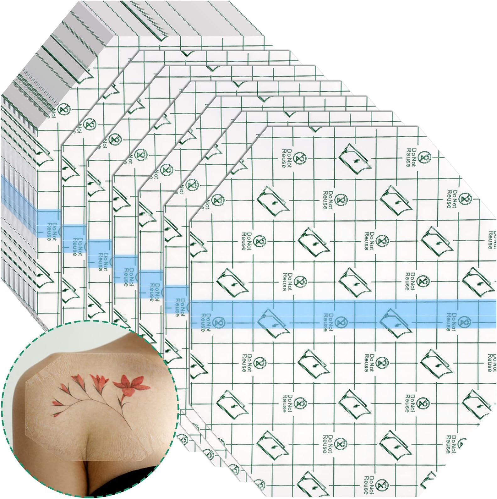 Amazon.com: 150 Pieces Stretch Adhesive Bandages Transparent Film ...