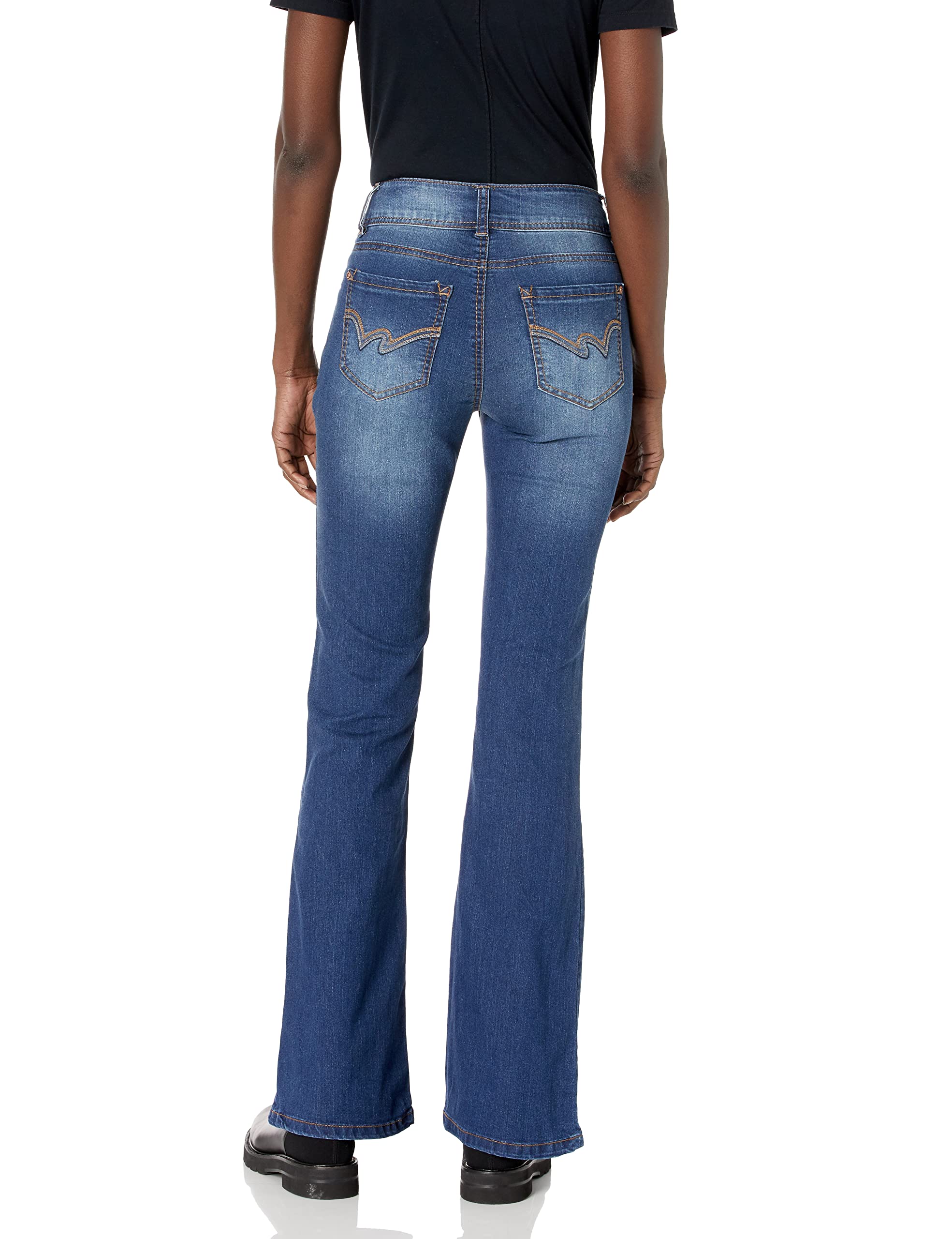 WallFlower Women's Flirty Curvy Flare High Rise Insta Stretch Juniors ...