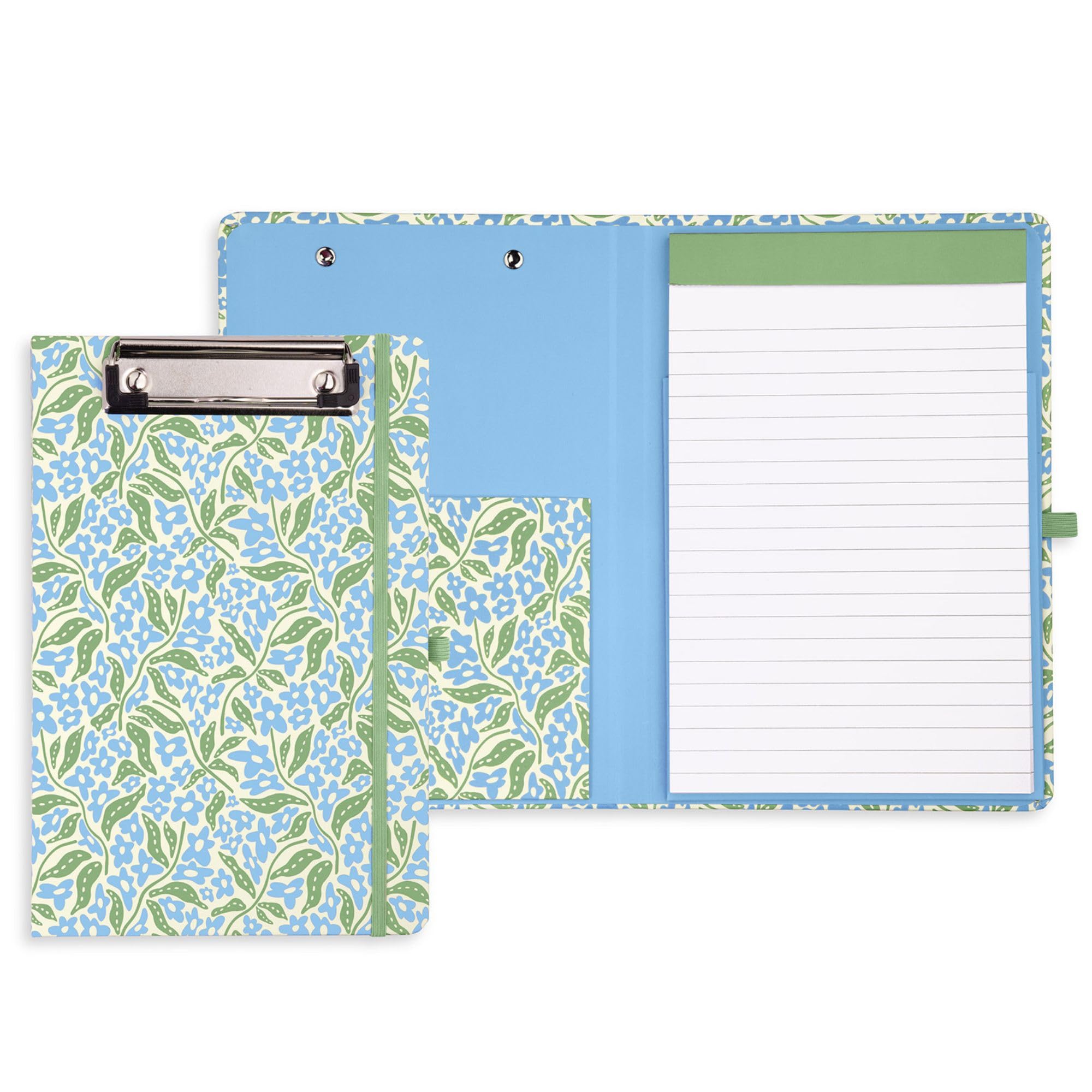 Steel Mill & Co Cute Mini Clipboard Folio with Refillable Lined Notepad ...