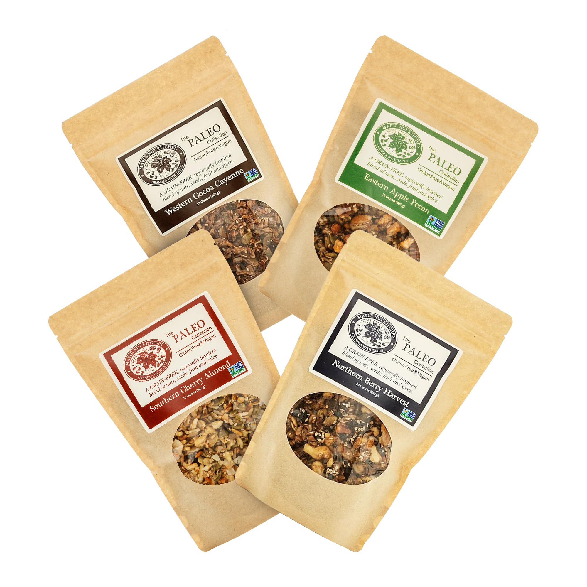 Amazon.com: Maple Nut Kitchen Paleo Granola Variety Pack - High Protein ...