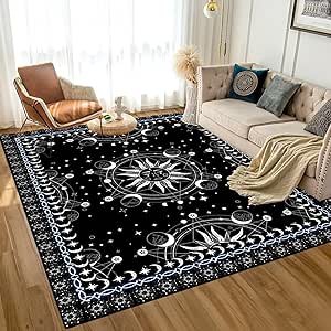 Amazon.com: 6' x 9' Sun and Moon Rug Boho Celestial Area Rugs for ...