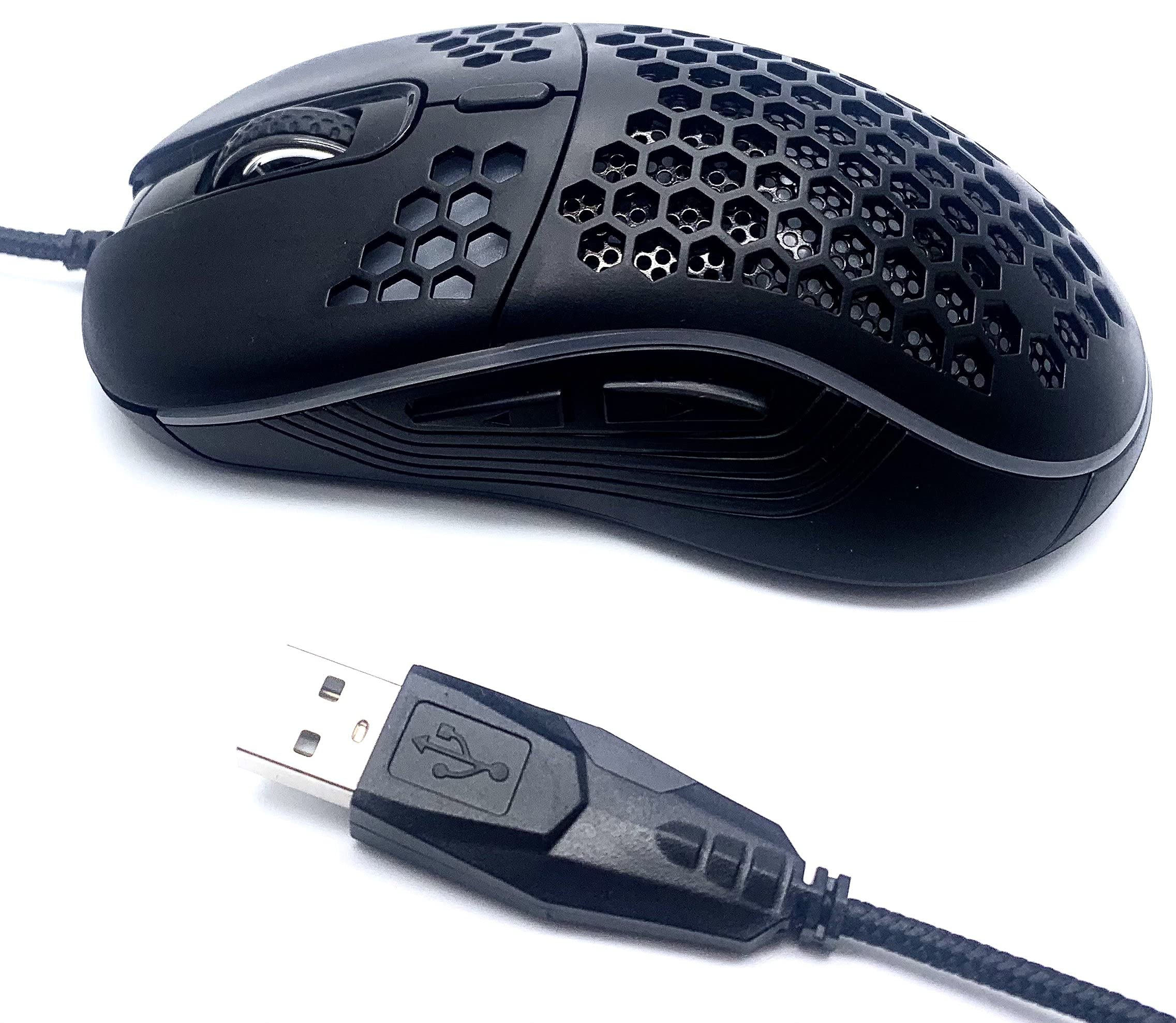 Snapklik.com : USB RGB Gaming Mouse, Honeycomb Lightweight Gaming Mouse ...