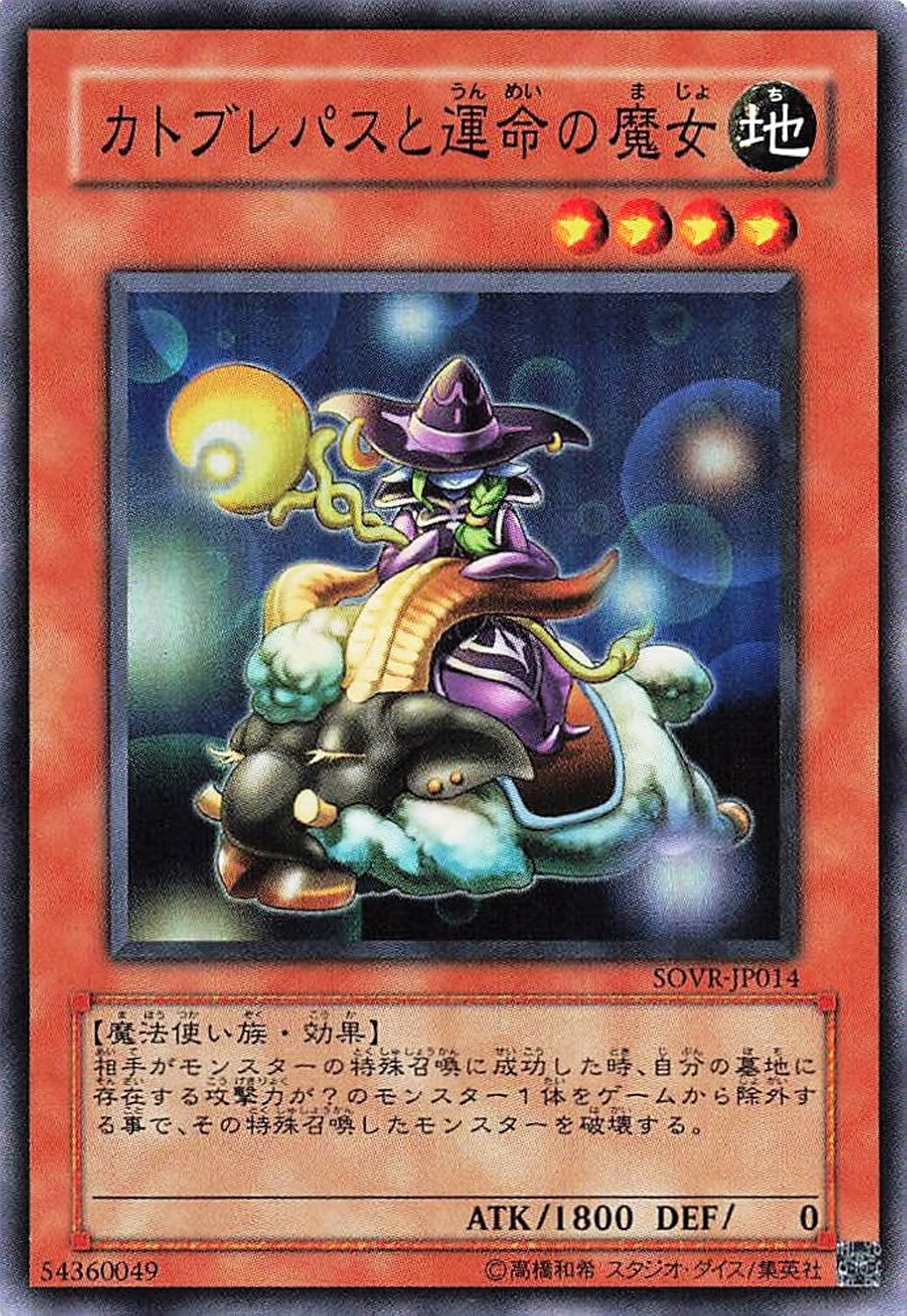 Amazon.co.jp: 遊戯王オフィシャルカード カトブレパスと運命の魔女 SOVR-JP014 効果モンスター スーパーレア : ホビー