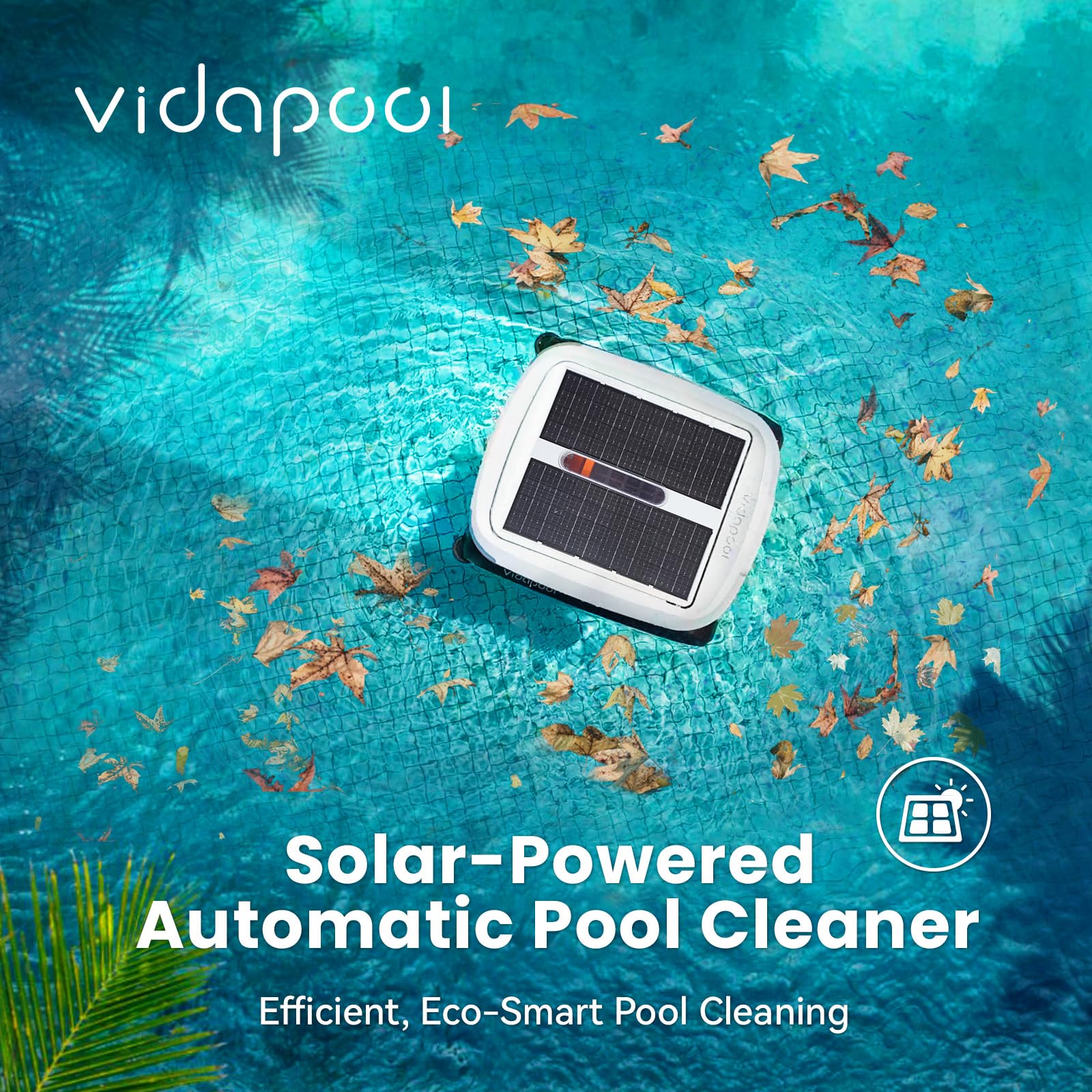 Snapklik.com : Vidapool Solar Powered Automatic Robotic Pool Skimmer ...