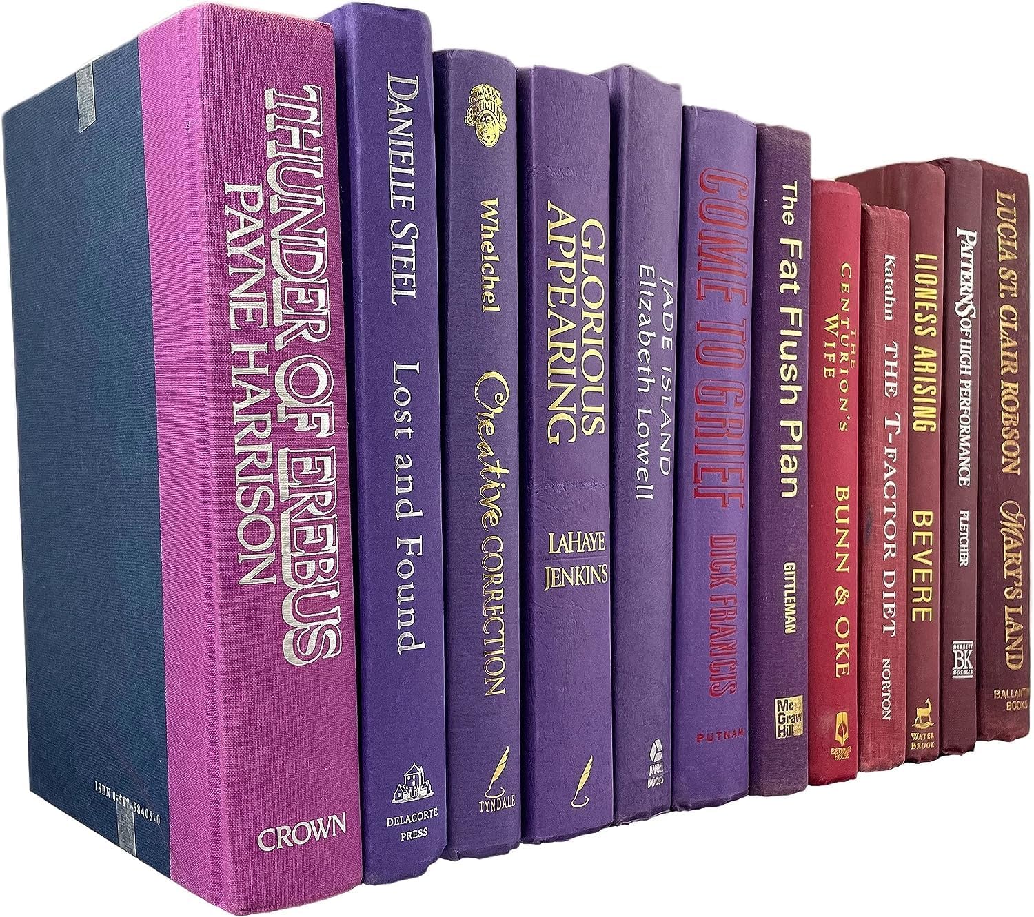 Amazon.com: Purple Books by Color | Alston & Oak Real Hardback Books ...