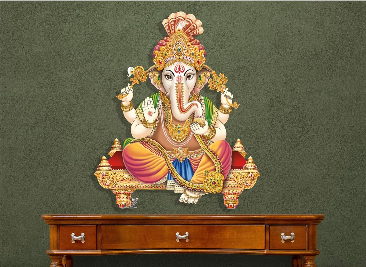 Amazon.com: Metal Ganesha Wall Decor, Ganesha Statutes, Ganesha ...