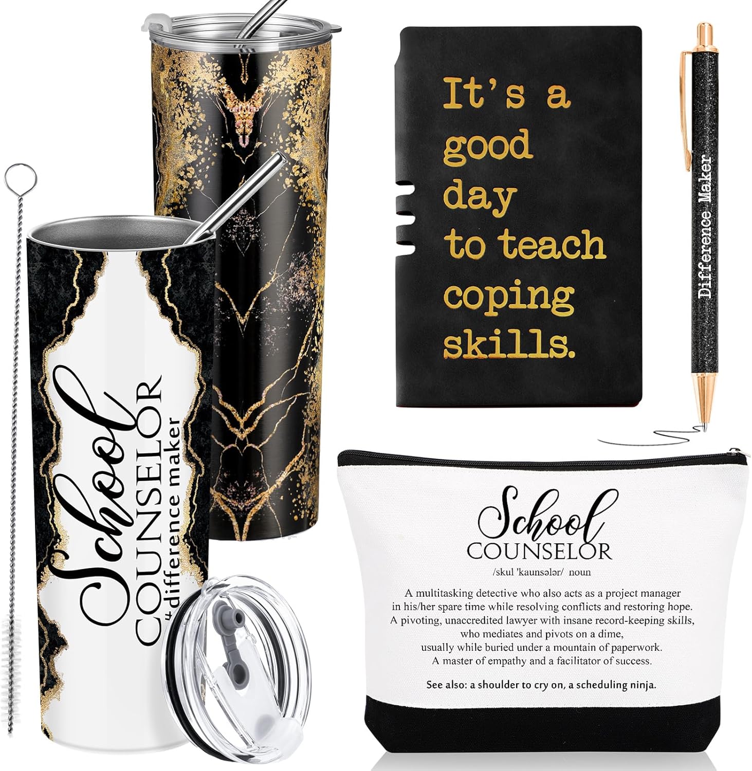 Amazon.com: Sunnychicc 4 Pcs School Counselor Gifts Include 20oz ...