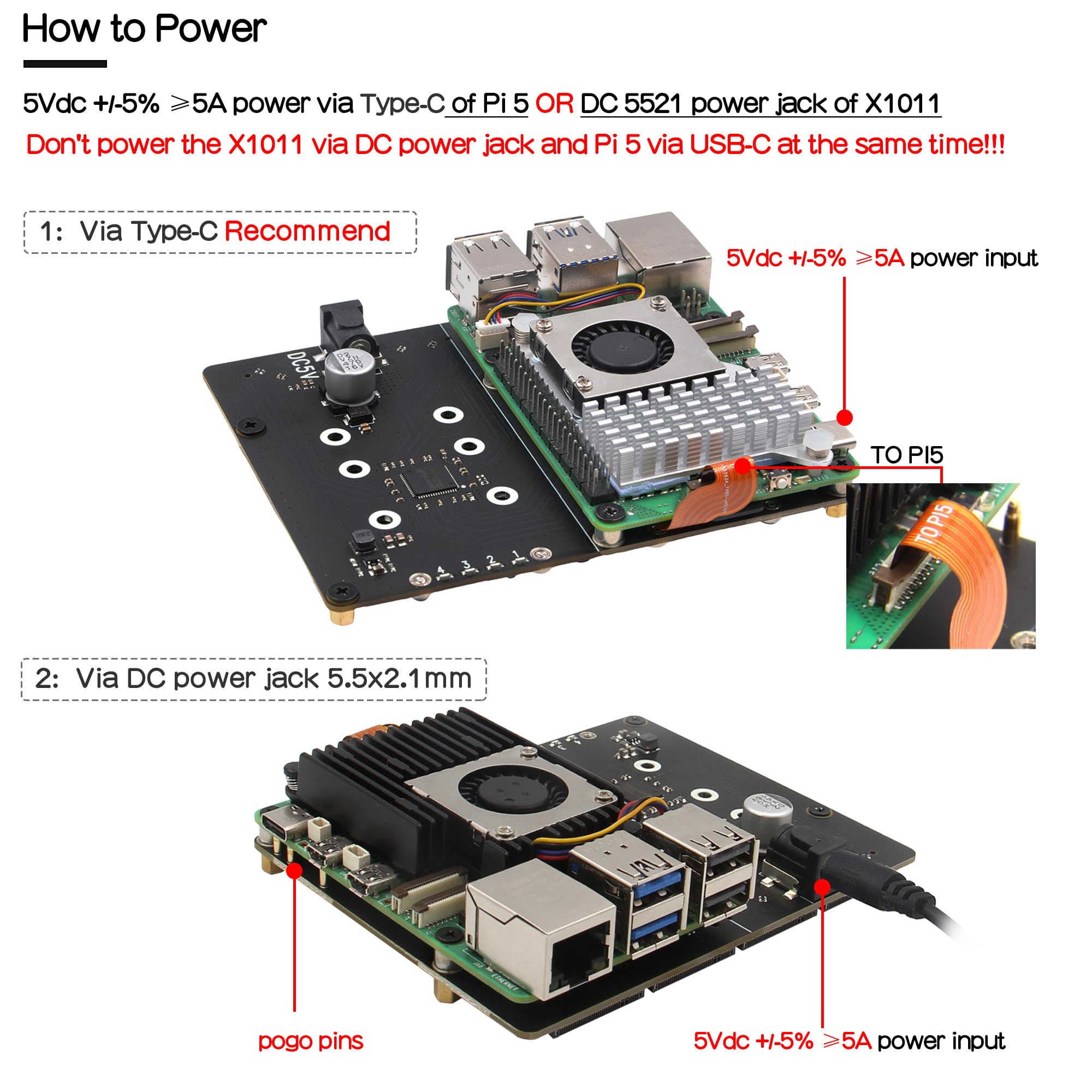 Snapklik.com : X1011 5V PCIe To Quad M.2 Key-M NVMe SSD Peripheral ...