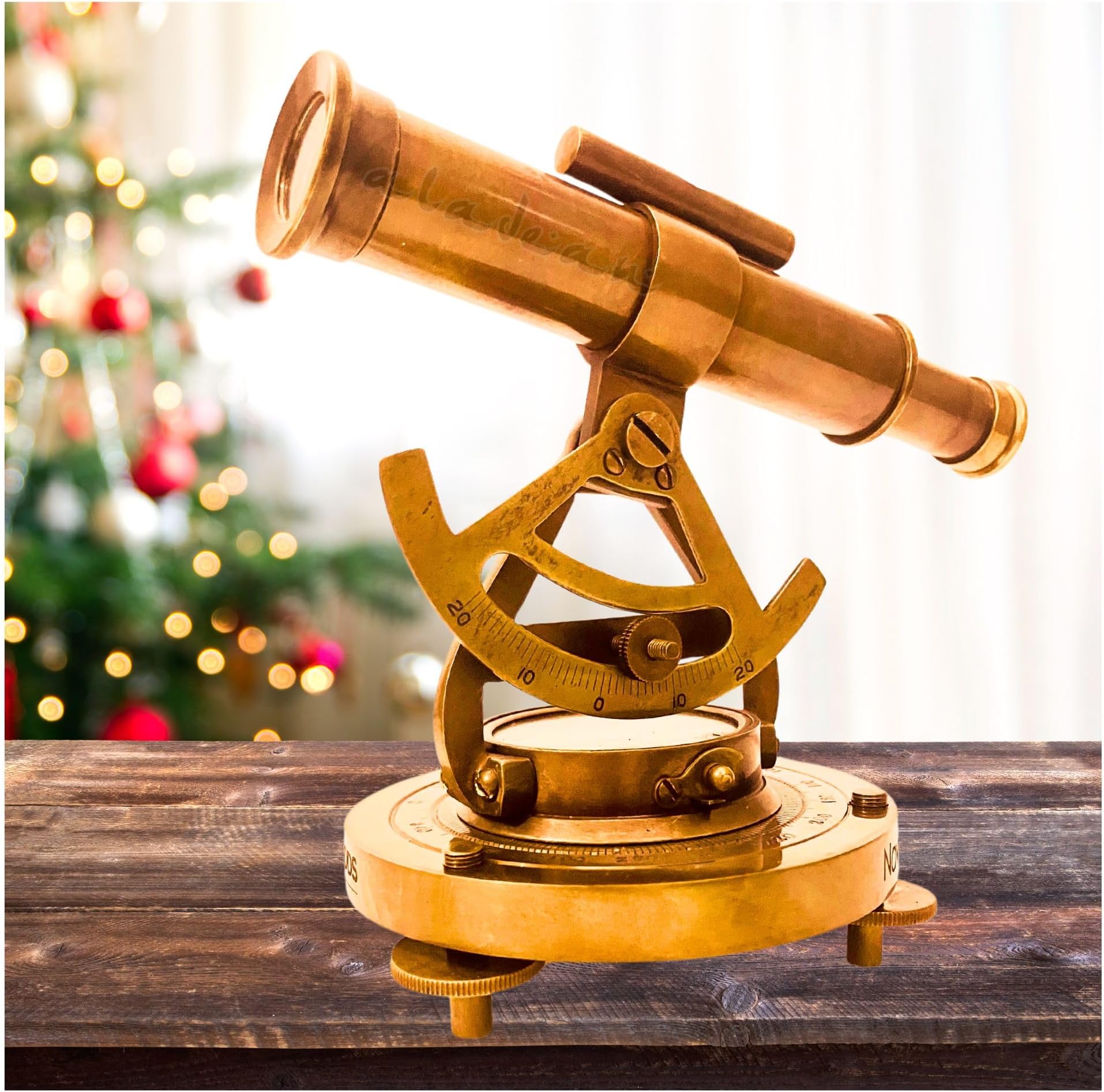 Amazon.com: Brass Alidade Decorative Telescope 4" with Base Compass ...