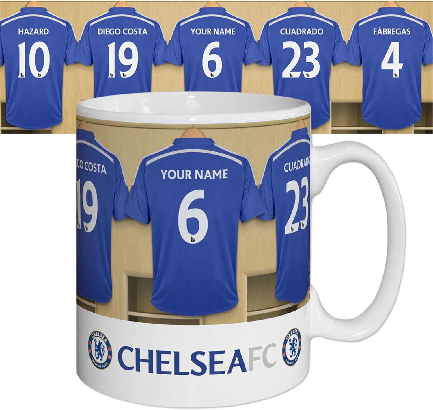 Amazon.com : Chelsea FC Personalized Mug - Soccer Gifts : Sports & Outdoors
