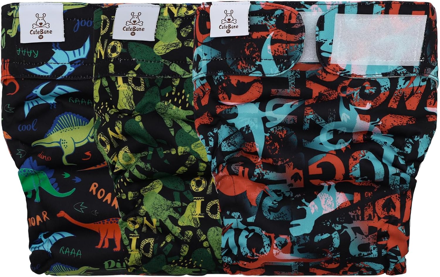 Amazon.com : CuteBone Washable Dog Diapers Female No Tail Hole 3 Pack ...