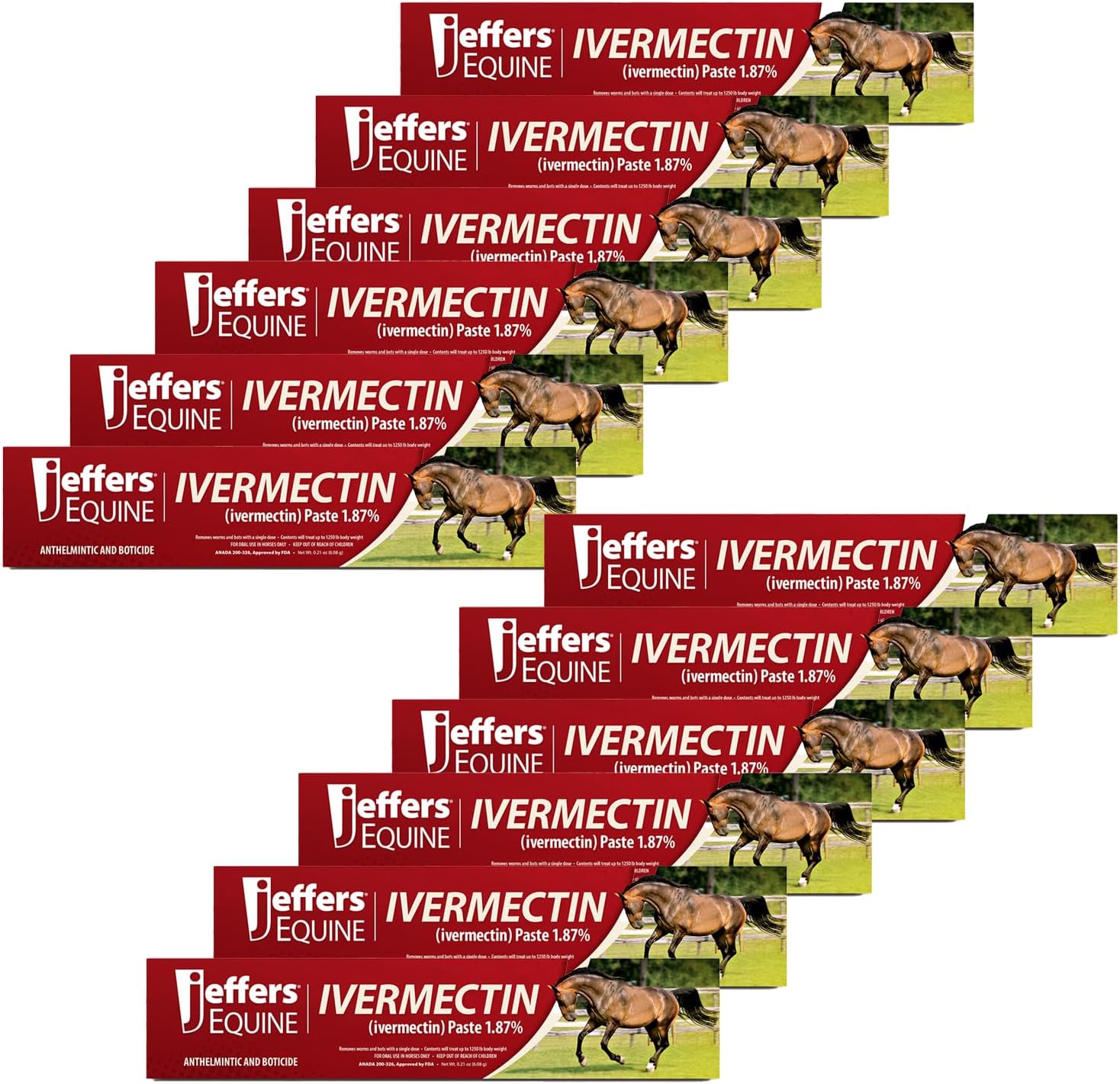 Amazon.com : Jeffers Ivermectin Gel Dewormer for Horses - Apple ...
