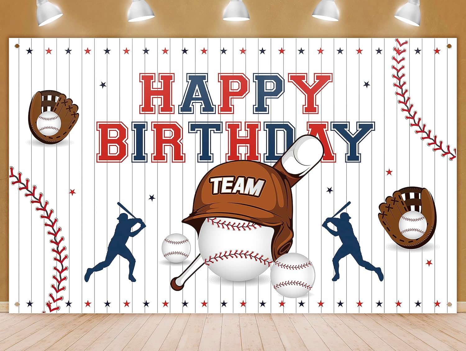 Amazon.com : Baseball Party Backdrop - Sports Game Bday Theme Studio ...