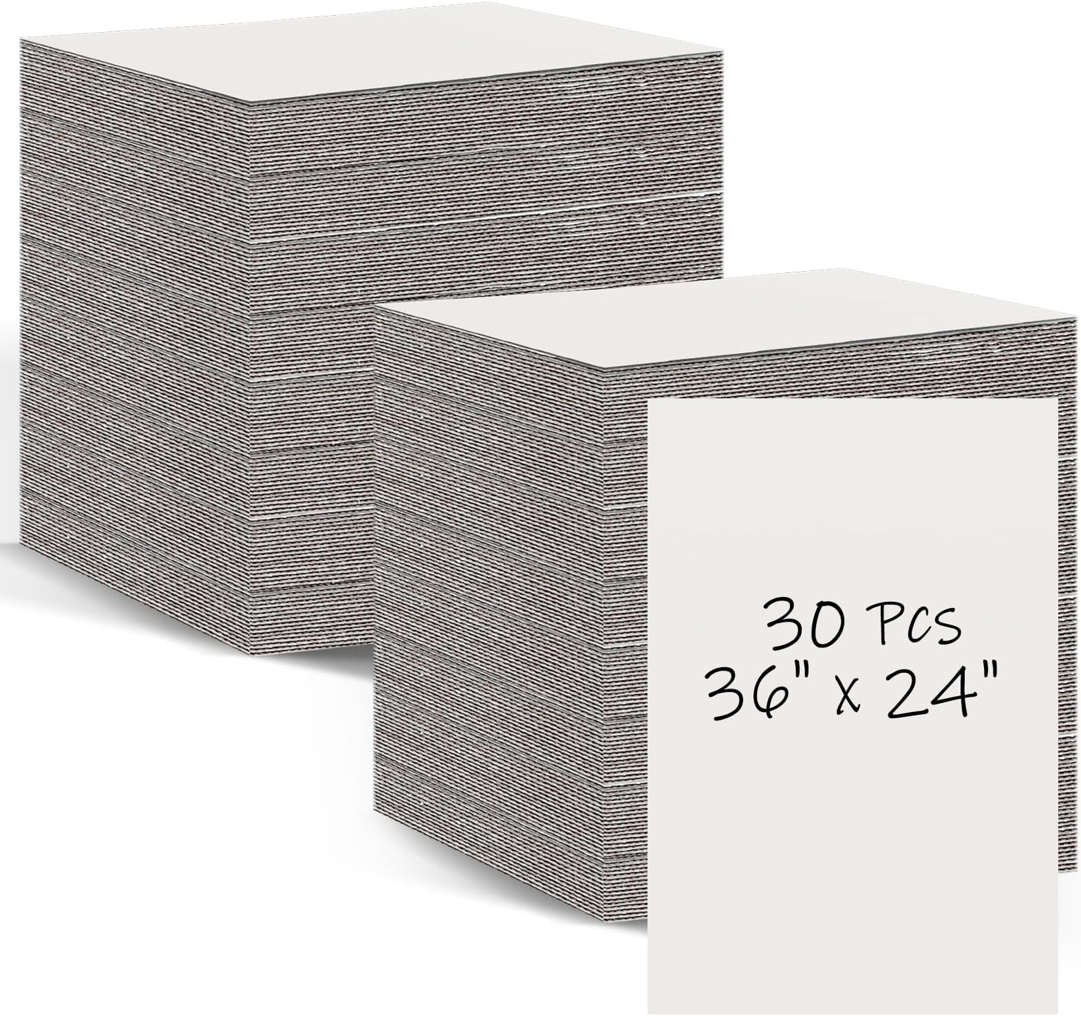 Amazon.com : Qilery 30 Pcs Corrugated Cardboard Sheets Bulk 36" x 24 ...