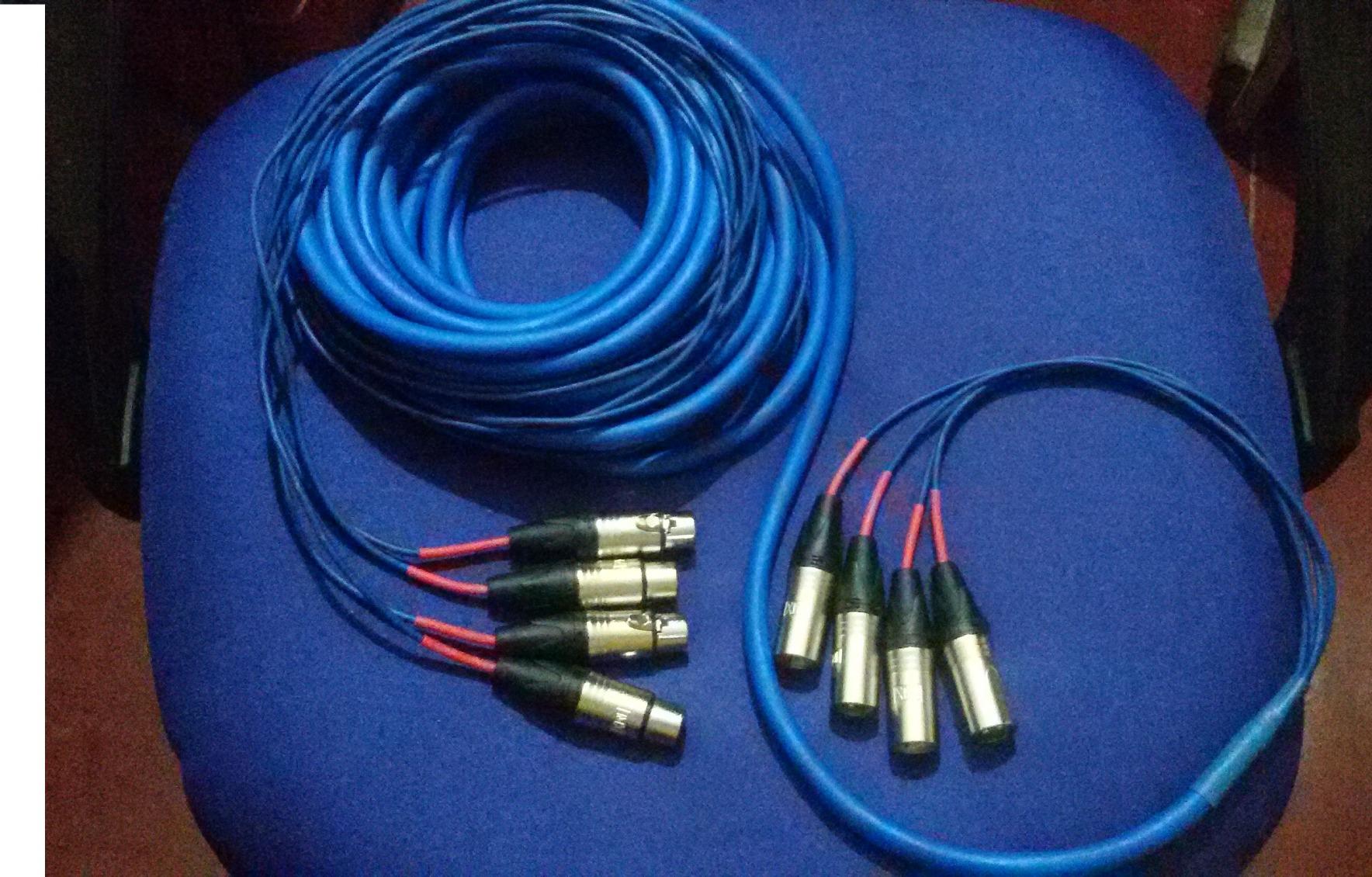 MA 4 Channel Snake Cable XLR Male To XLR Female Cable 3 pin Microphone ...