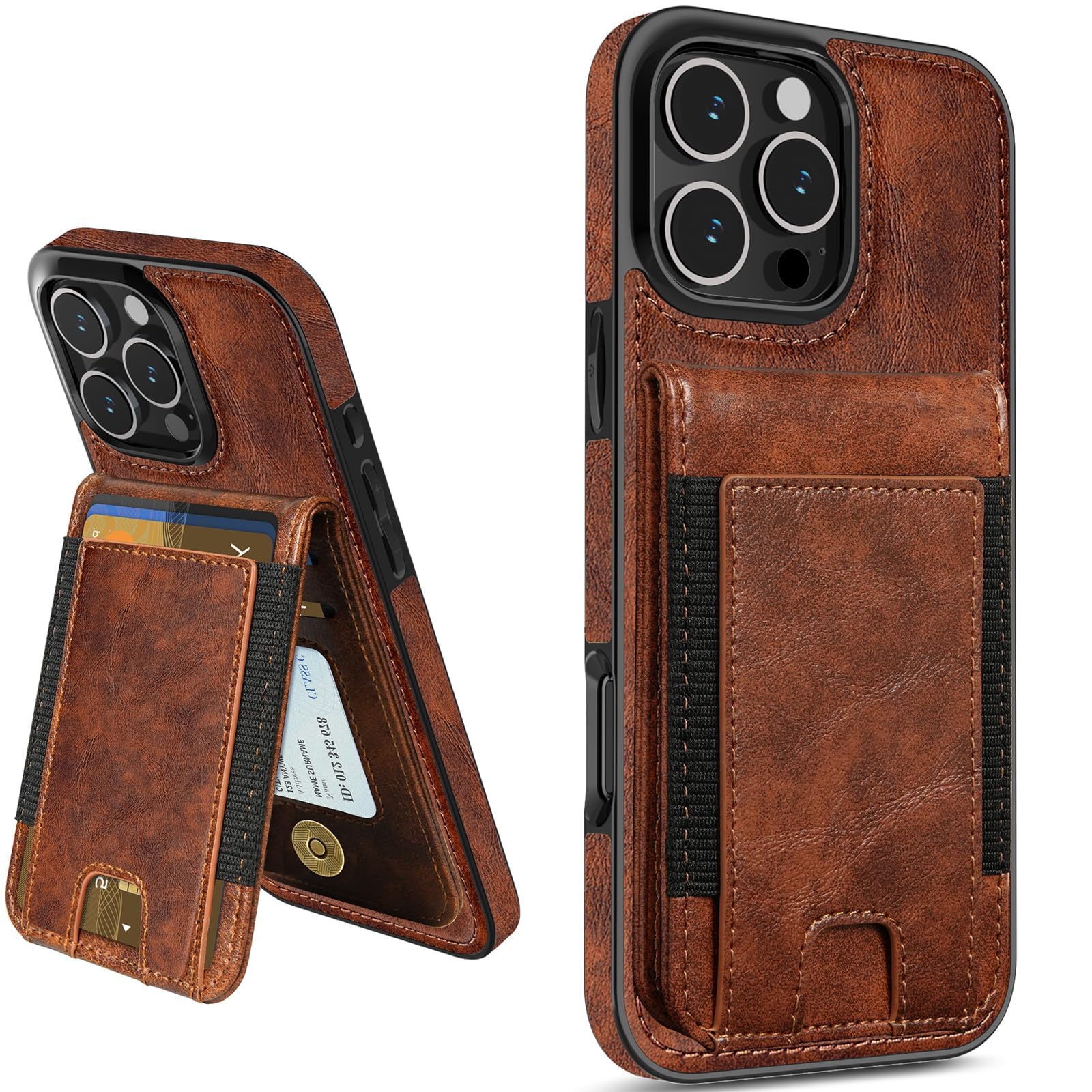 Amazon.com: LOHASIC for iPhone 16 Pro Max Wallet Case with Card Holder, Magnetic Flip RFID ...