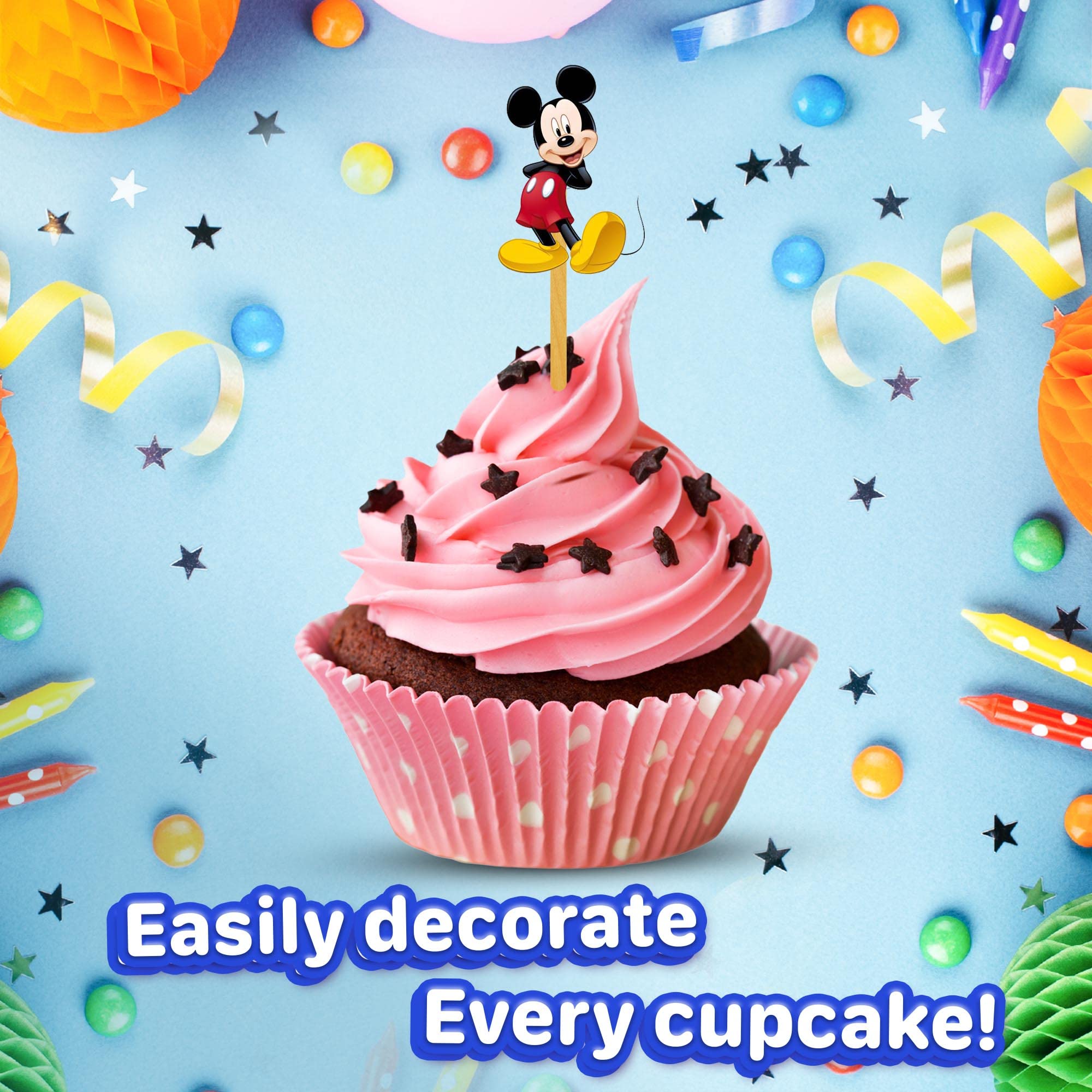 Snapklik.com : 24x Cupcake Topper Picks
