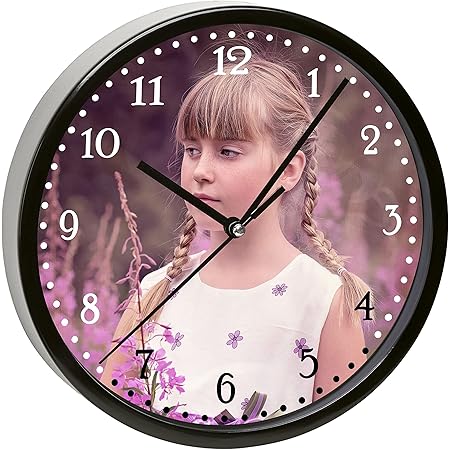 Amazon.de: PhotoFancy® - Uhr mit Foto Bedrucken - Fotouhr aus Holz ...