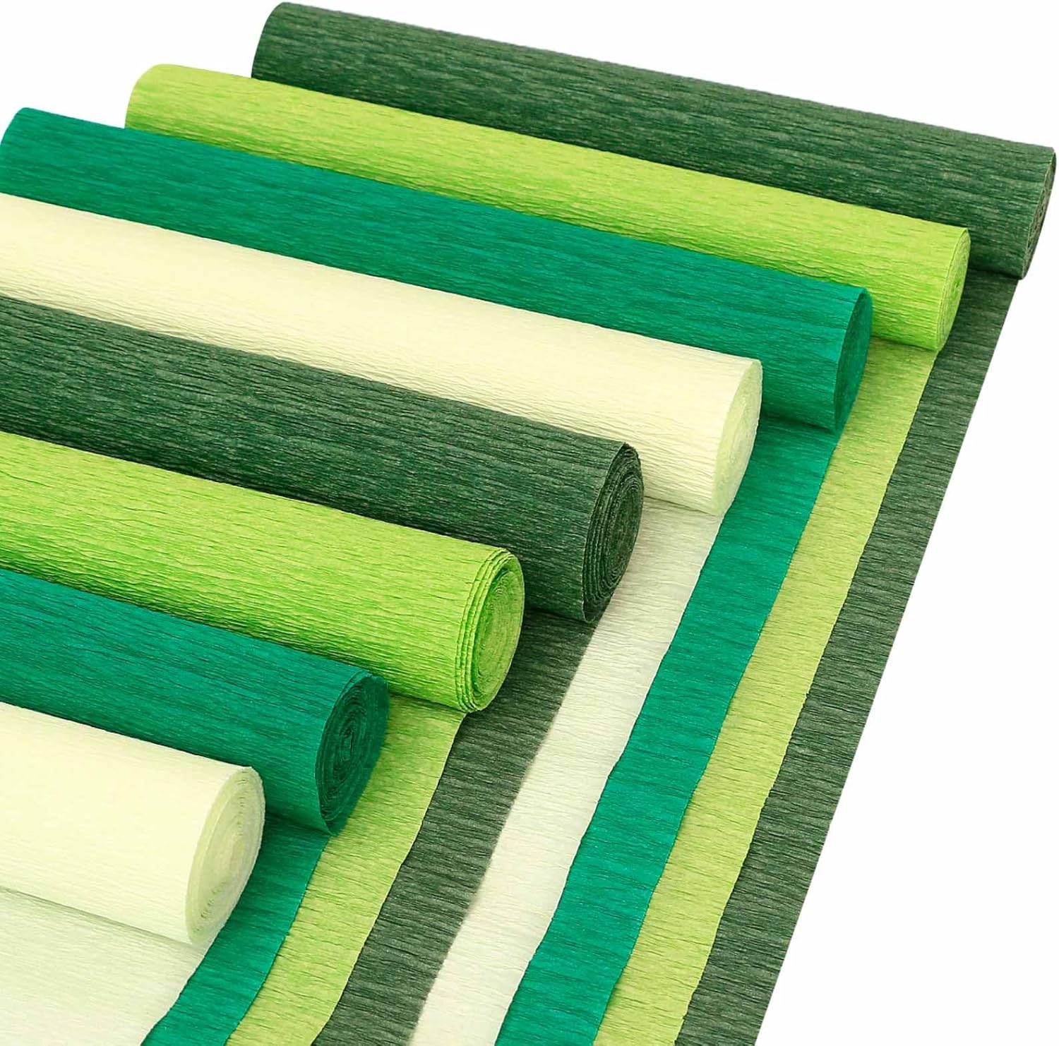 Amazon.com: 8 Rolls Crepe Paper Streamers 25 x 250cm 4 Colors Crepe ...