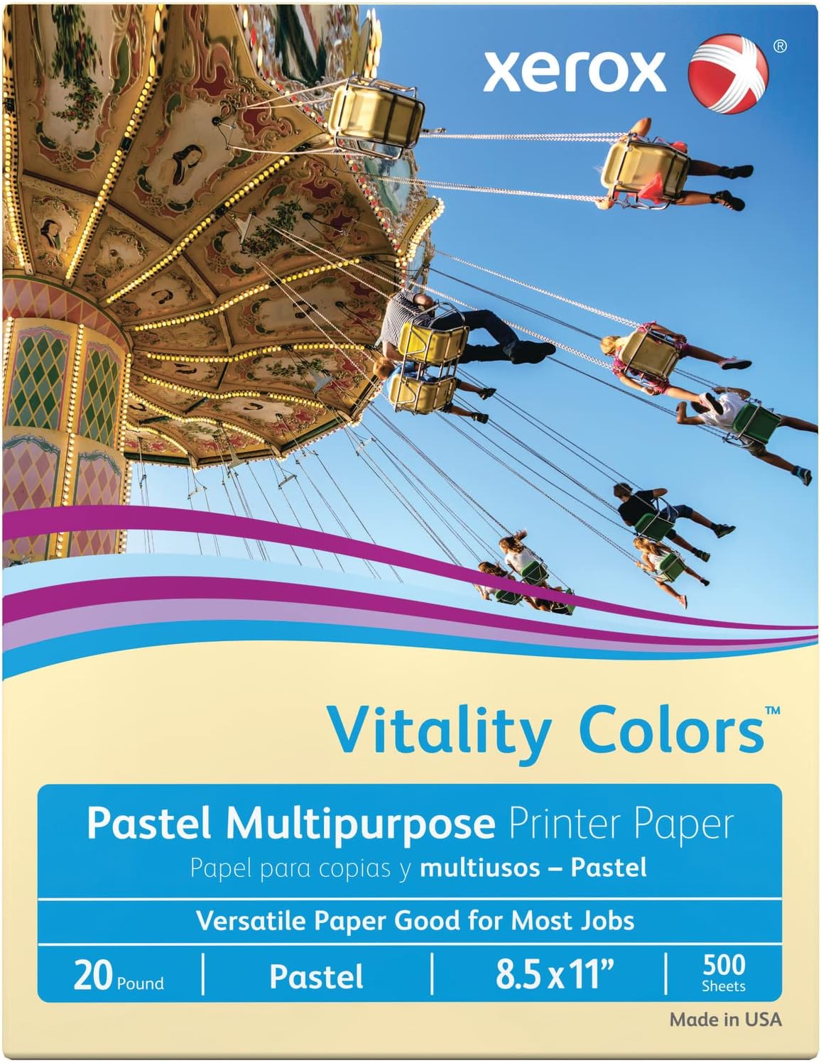 Amazon.com : Xerox® Vitality Colors™ Multipurpose Printer Paper, Letter ...