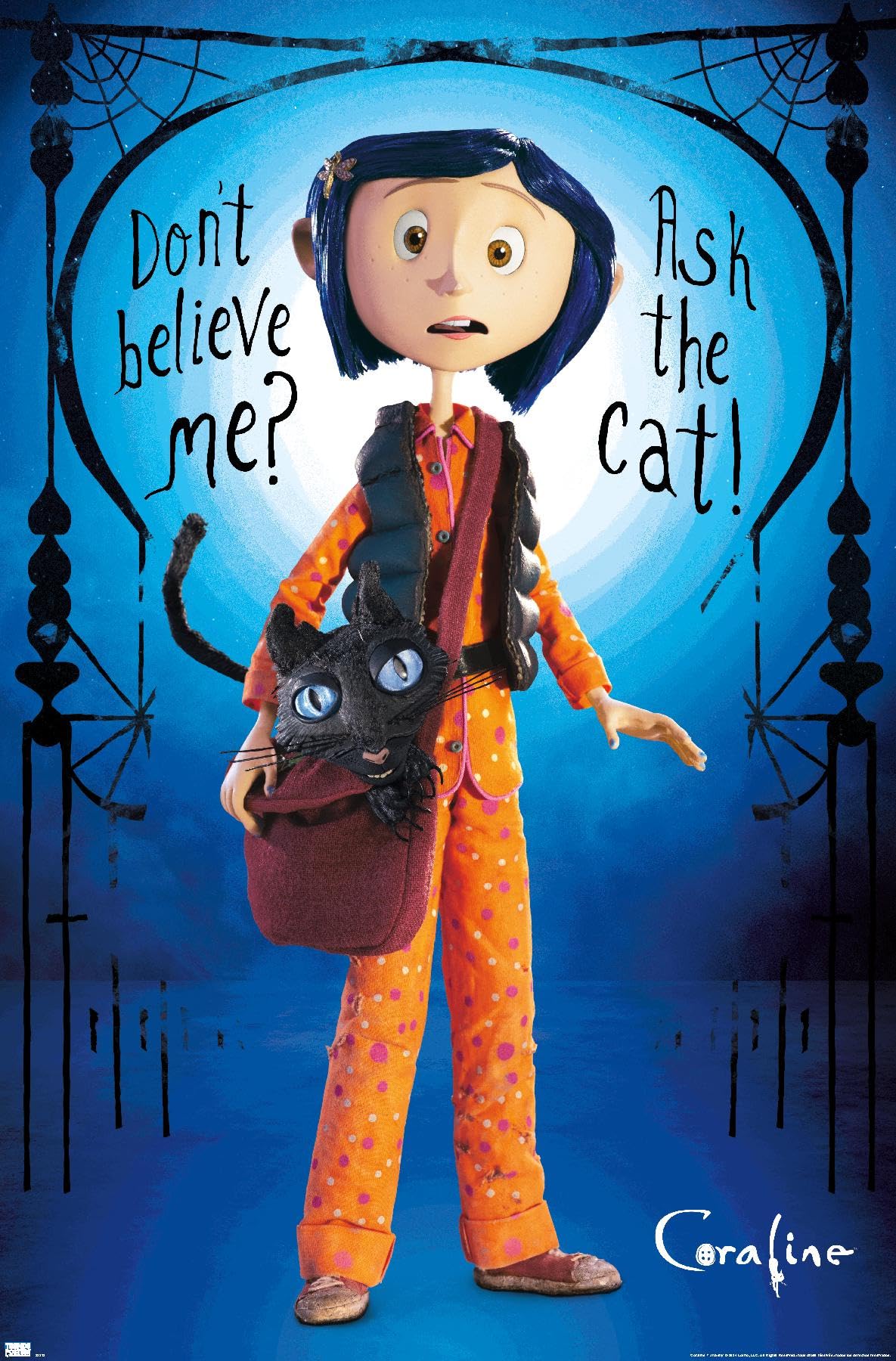 Amazon.com: Trends International Coraline - Coraline And The Cat Wall ...
