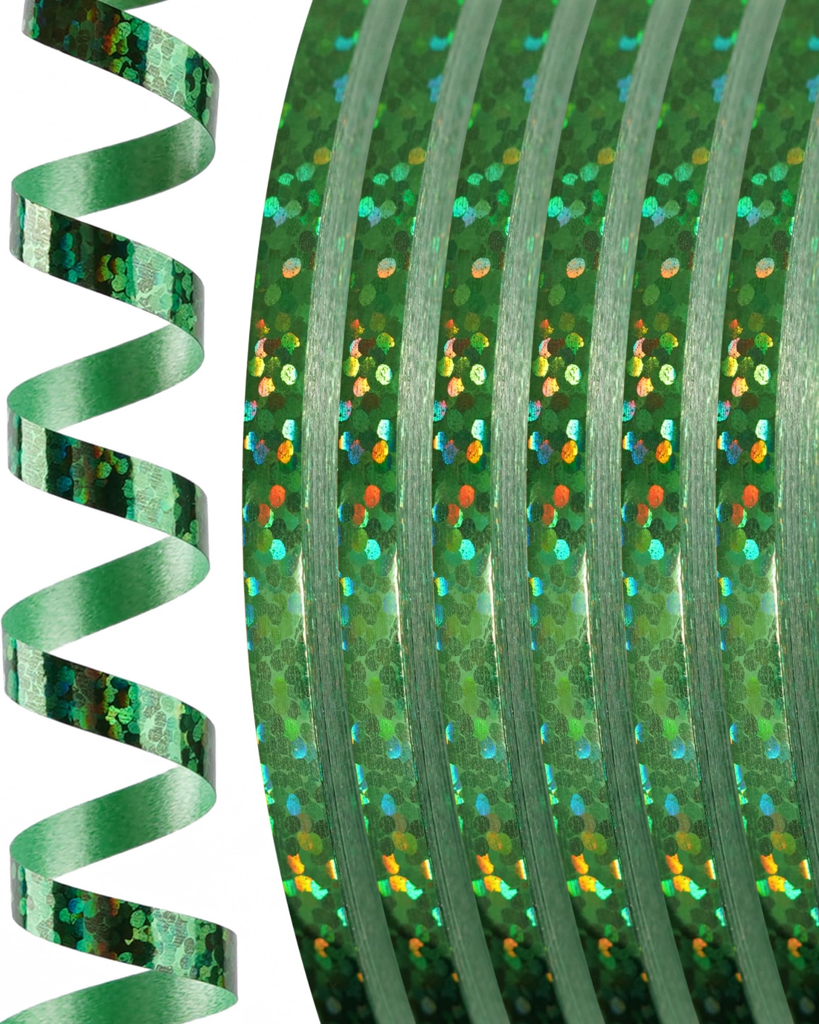 Amazon.com: PartyWoo Green Ribbon, 600 Yards Curling Ribbon for ...