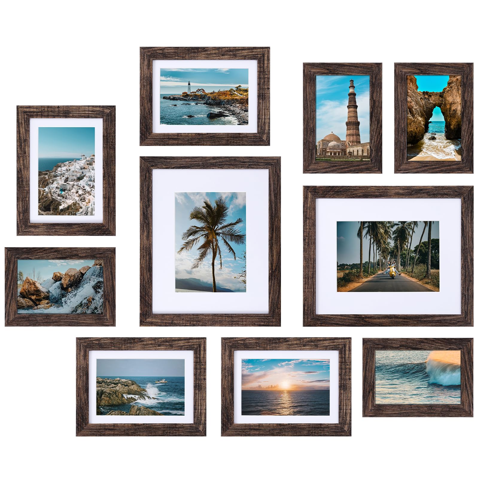 Snapklik.com : Vittanly 10 Pack Picture Frames Collage Wall Decor ...