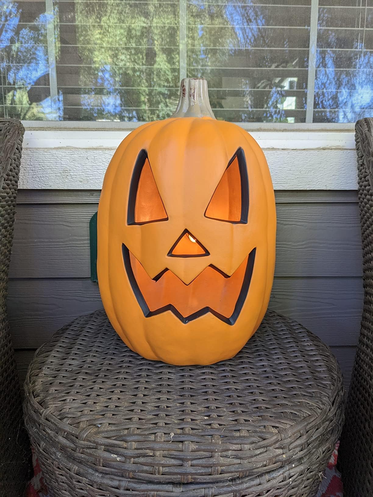 Plastic Lighted Pumpkins Large Lighted Plastic Halloween Jack O