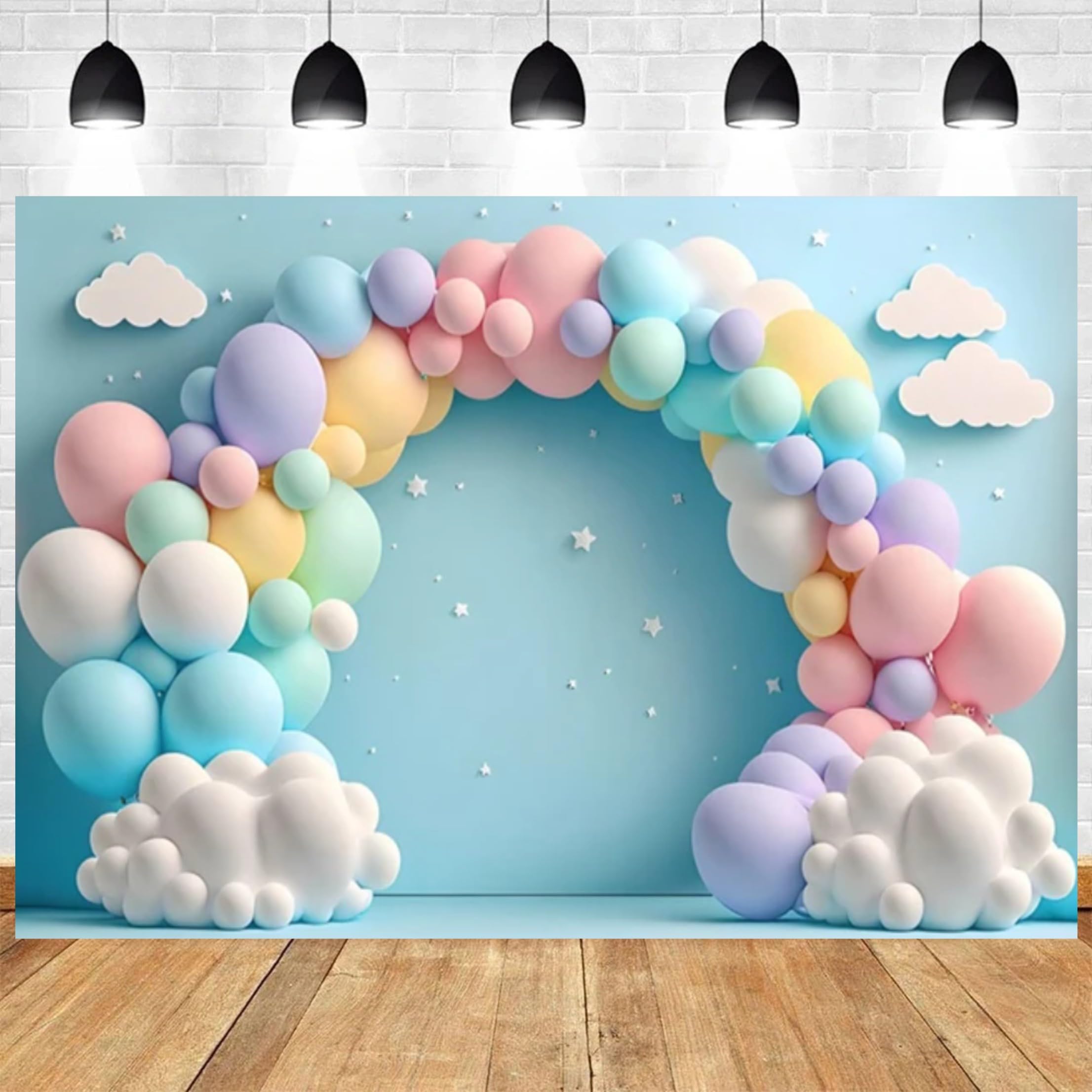 Amazon.com : Newborn Baby Decor Props 1st Birthday Party Backdrop ...