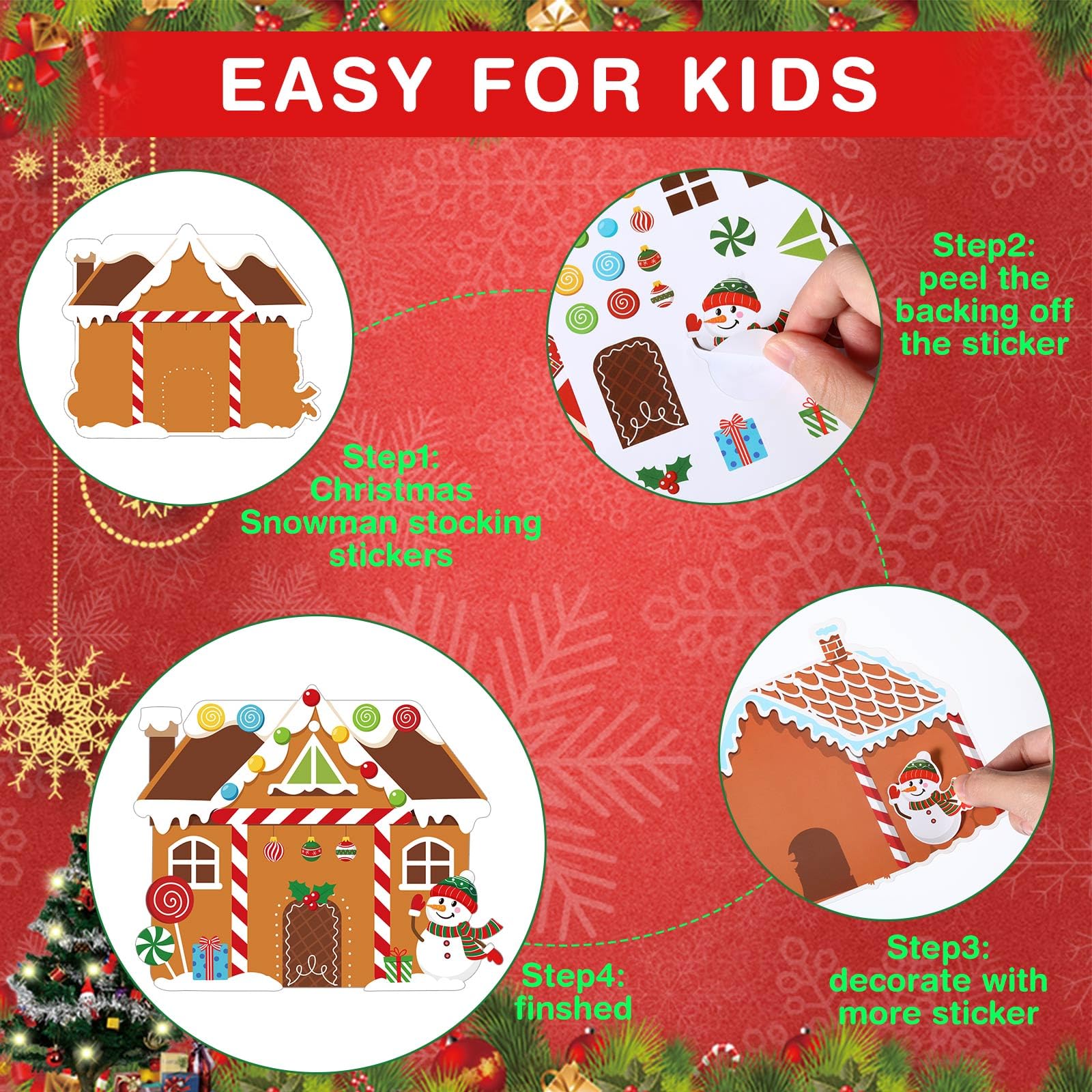 Snapklik.com : 48 Pcs Christmas Crafts Kits For Kids Christmas ...