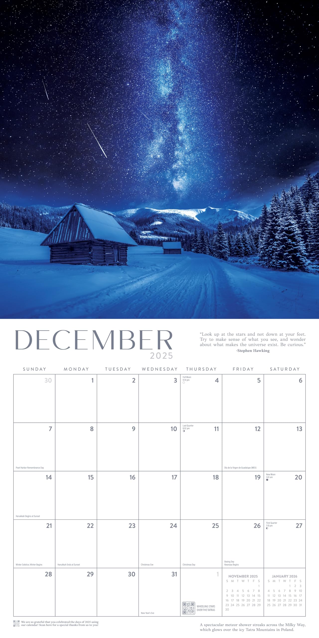 Optical Illusion Calendar 2025 MarbleCityPress Stargazing Calendar 2025 ...