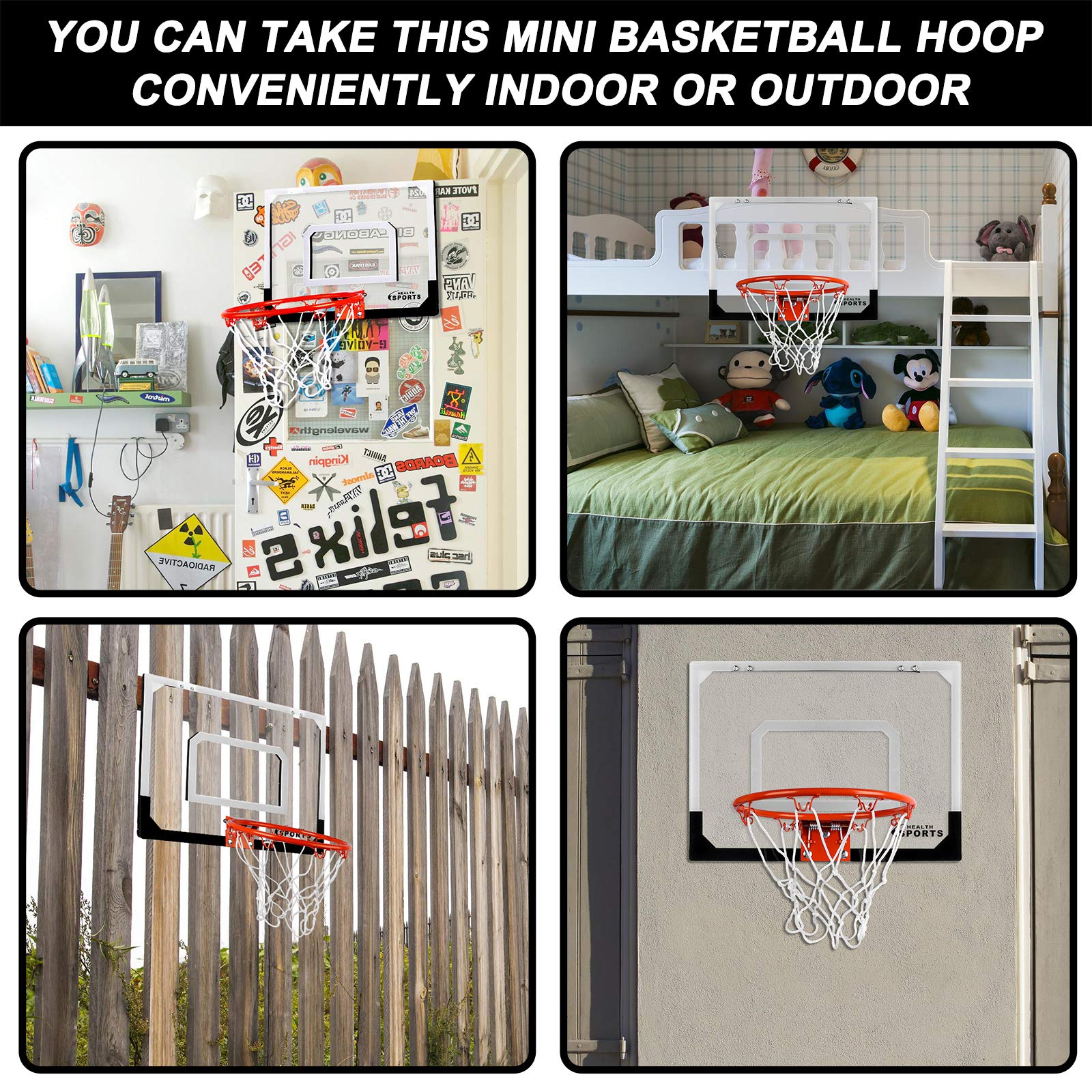 Snapklik.com : Indoor Mini Basketball Hoop Set Pro