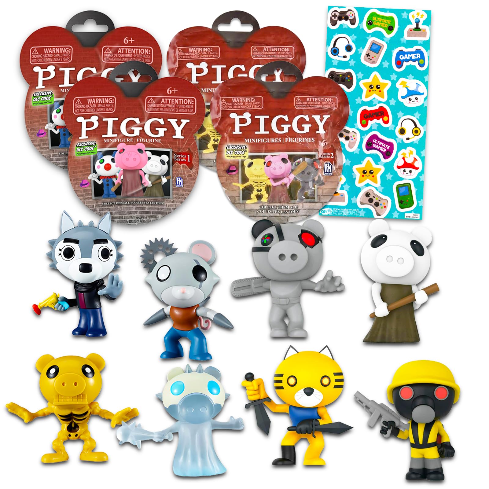Amazon.com: Game Party Piggy Blind Bags Set for Kids - Bundle with ...