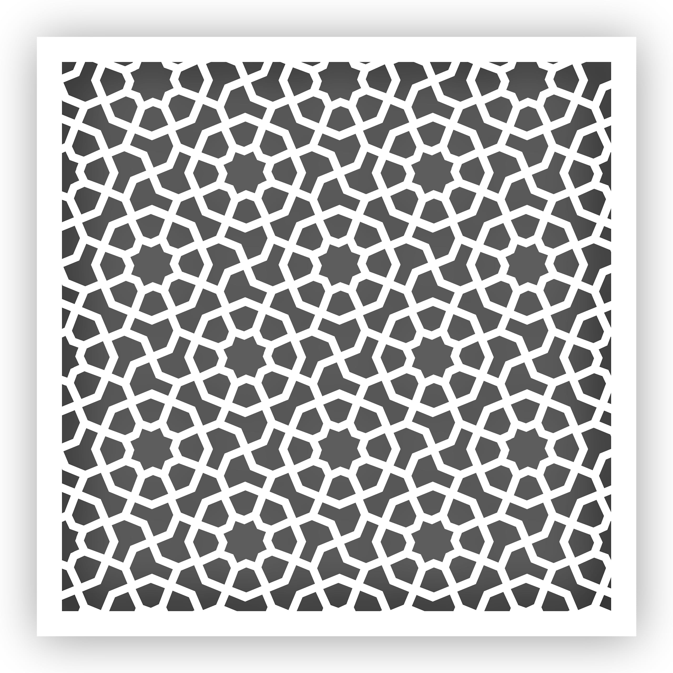 Jali Pattern #3 Mughal Jaali Stencil - Choose a Size - Laser-Cut ...