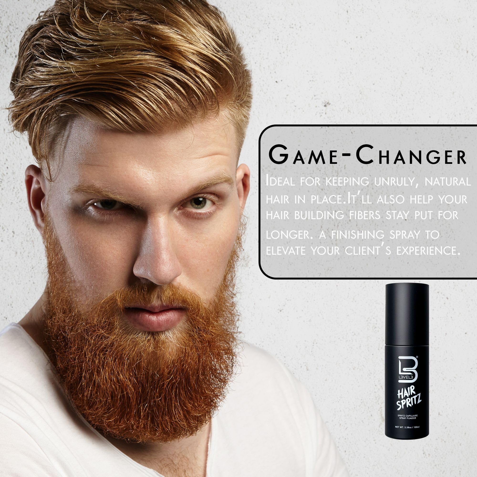 Snapklik.com : Level 3 Hair Spritz Spray - Lock Hair Fibers - Flexible ...